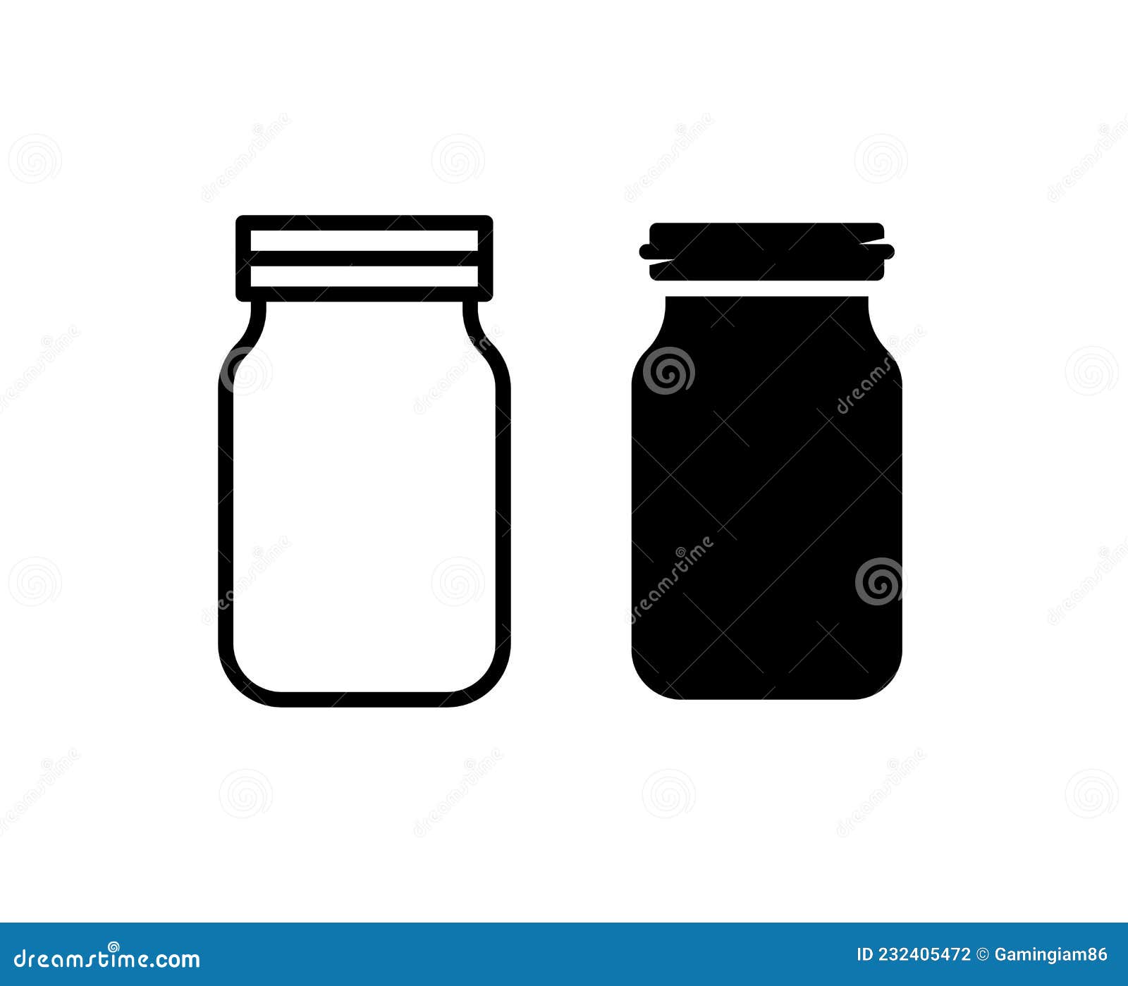 Mason Jar Icon Vector. Trendy Flat Mason Jar Icon From Fruits And ...