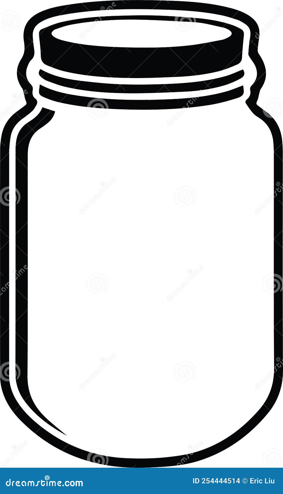 Mason Jar Kitchen Canning Food Vector Container Stock Vector ...