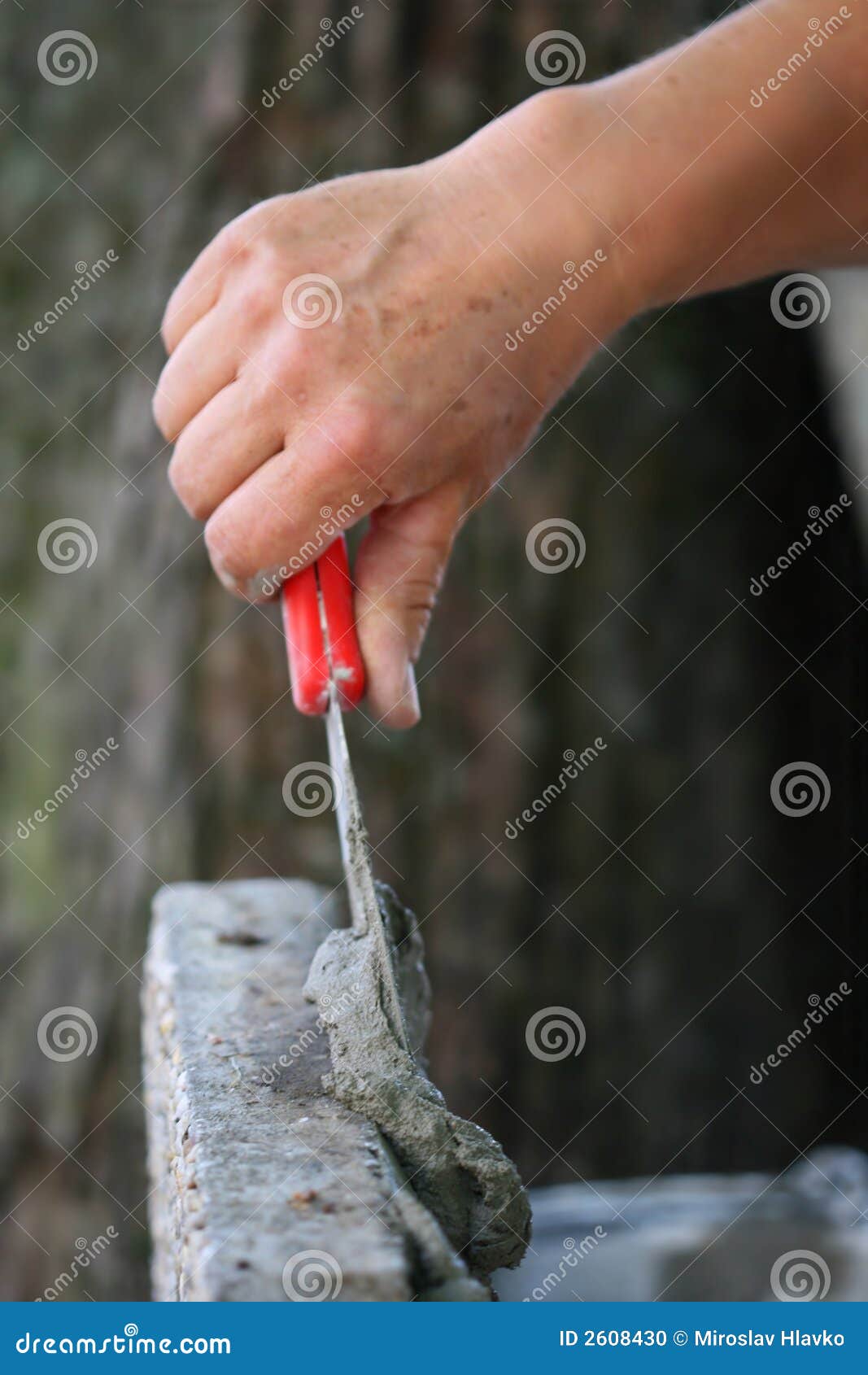 MasonÂ´s work stock photo. Image of brickmason, waller - 2608430