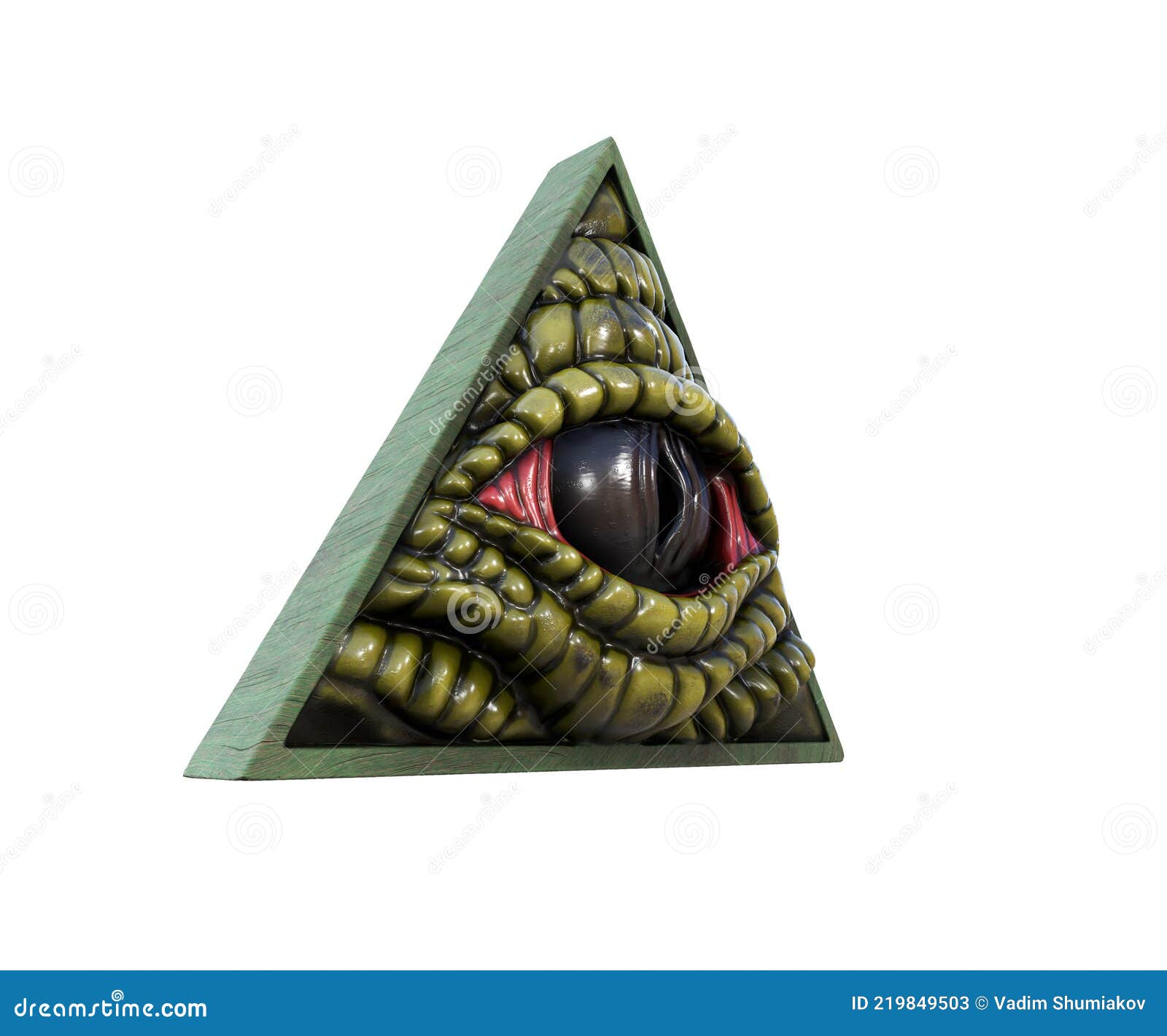 Mason Symbolism All Seeing Eye, Computer Generated. 3d Rendering Of ...