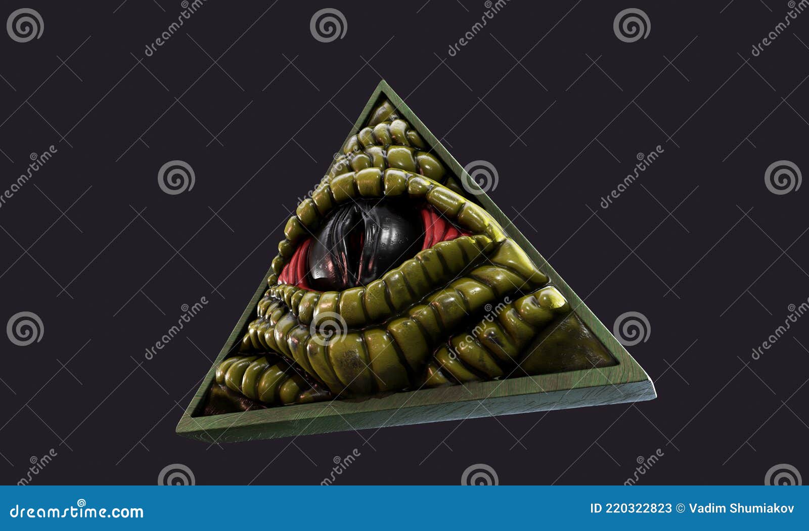 Mason Symbolism All Seeing Eye, Computer Generated. 3d Render Delta ...