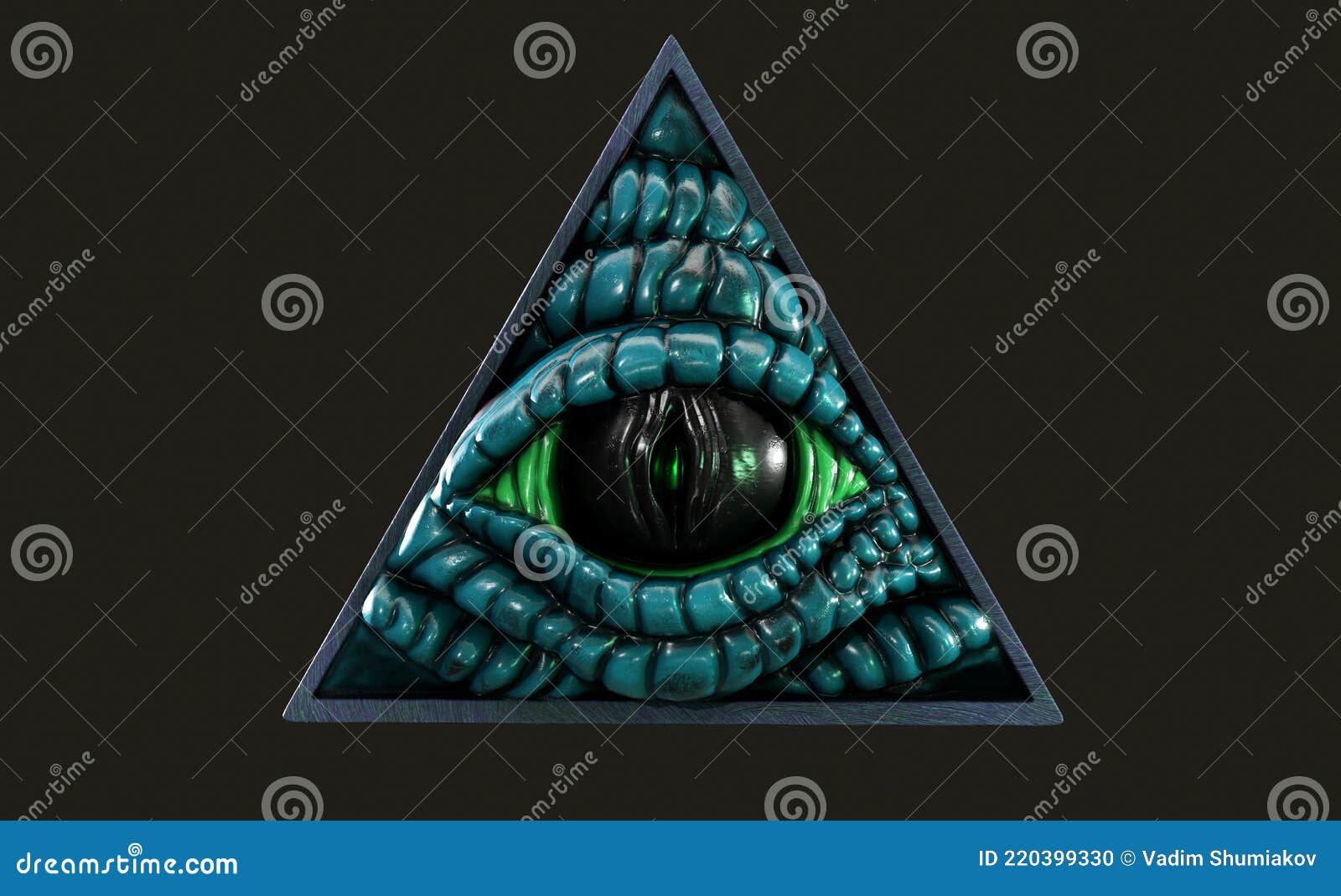 Mason Symbolism All Seeing Eye, Computer Generated. 3d Render Delta ...