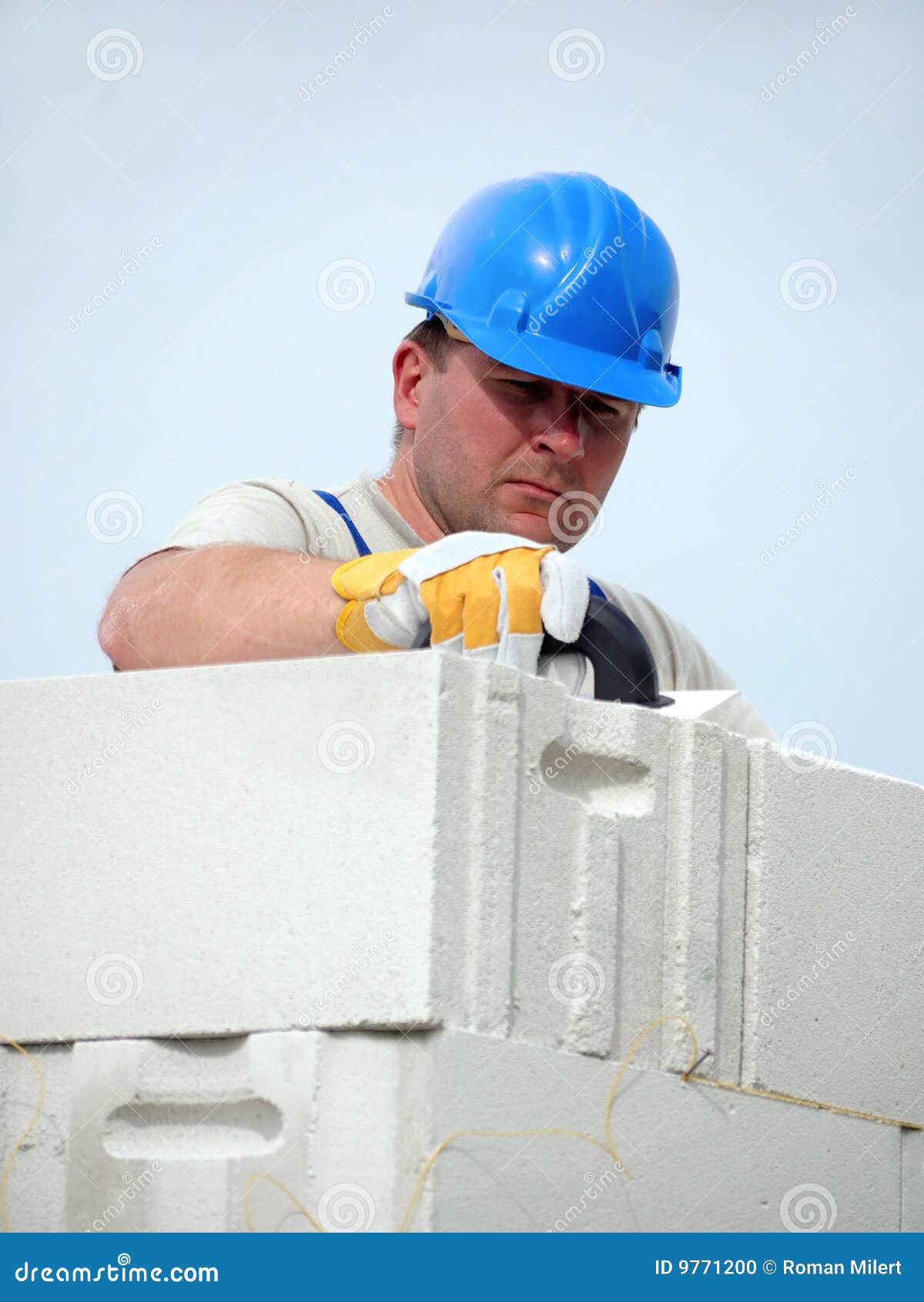 Mason At Work Stock Photo - Image: 9771200