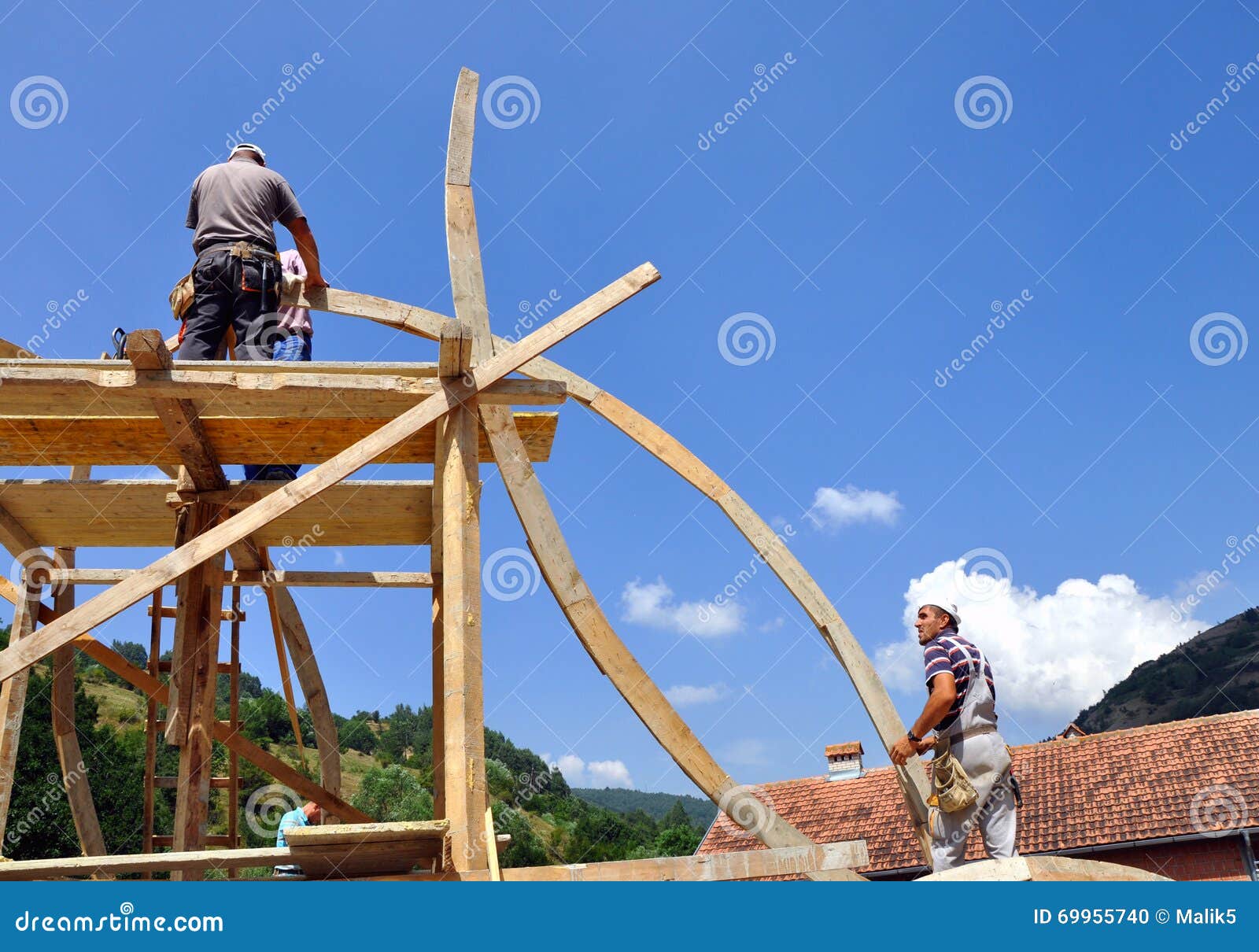 Mason worker stock photo. Image of high, carpenter, foreman - 69955740