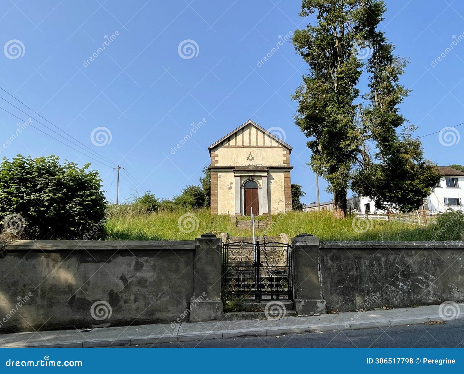 Masonic Hall in Clones Town, Monaghan, Ireland Stock Photo - Image of ...