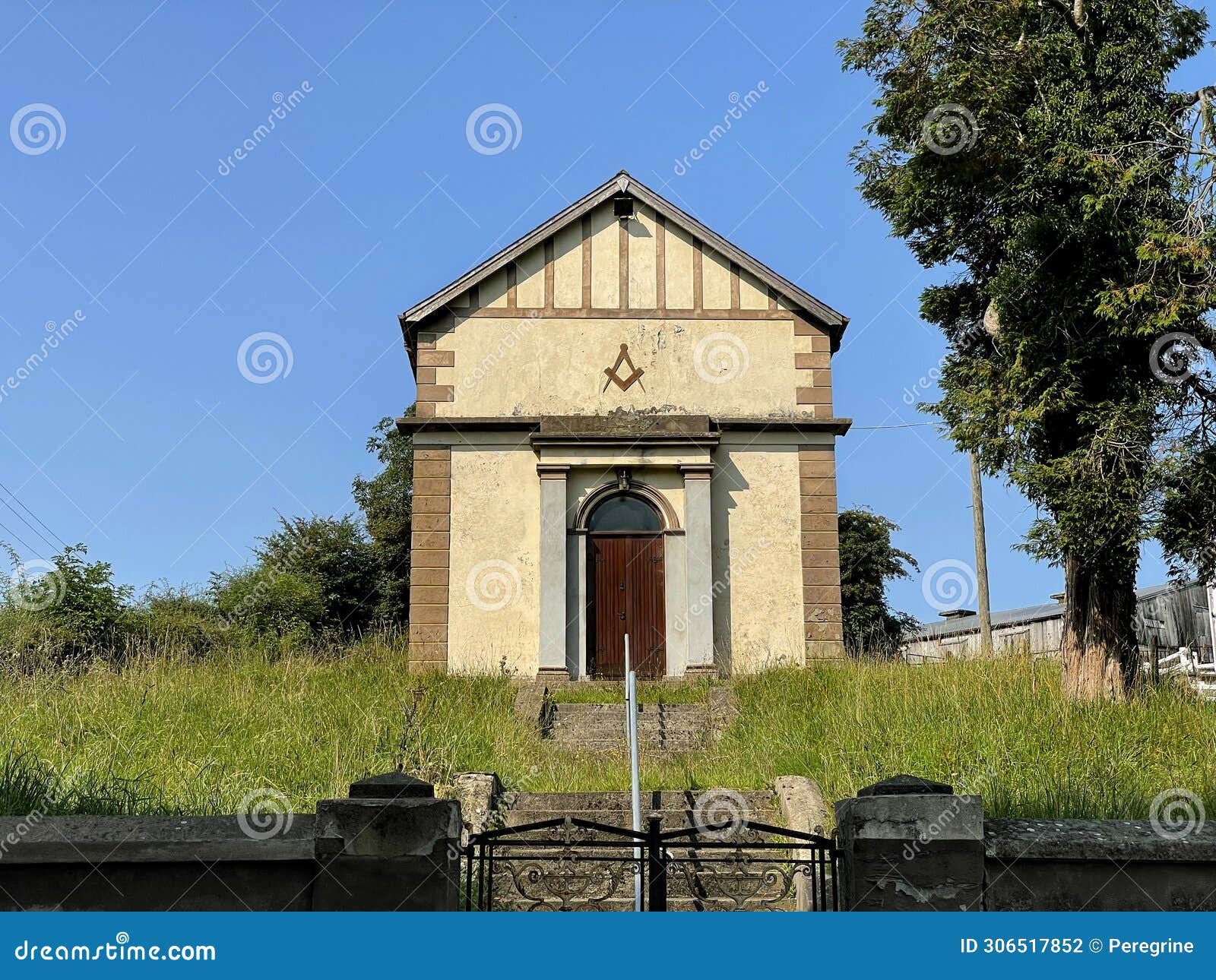 Masonic Hall in Clones Town, Monaghan, Ireland Stock Photo - Image of ...