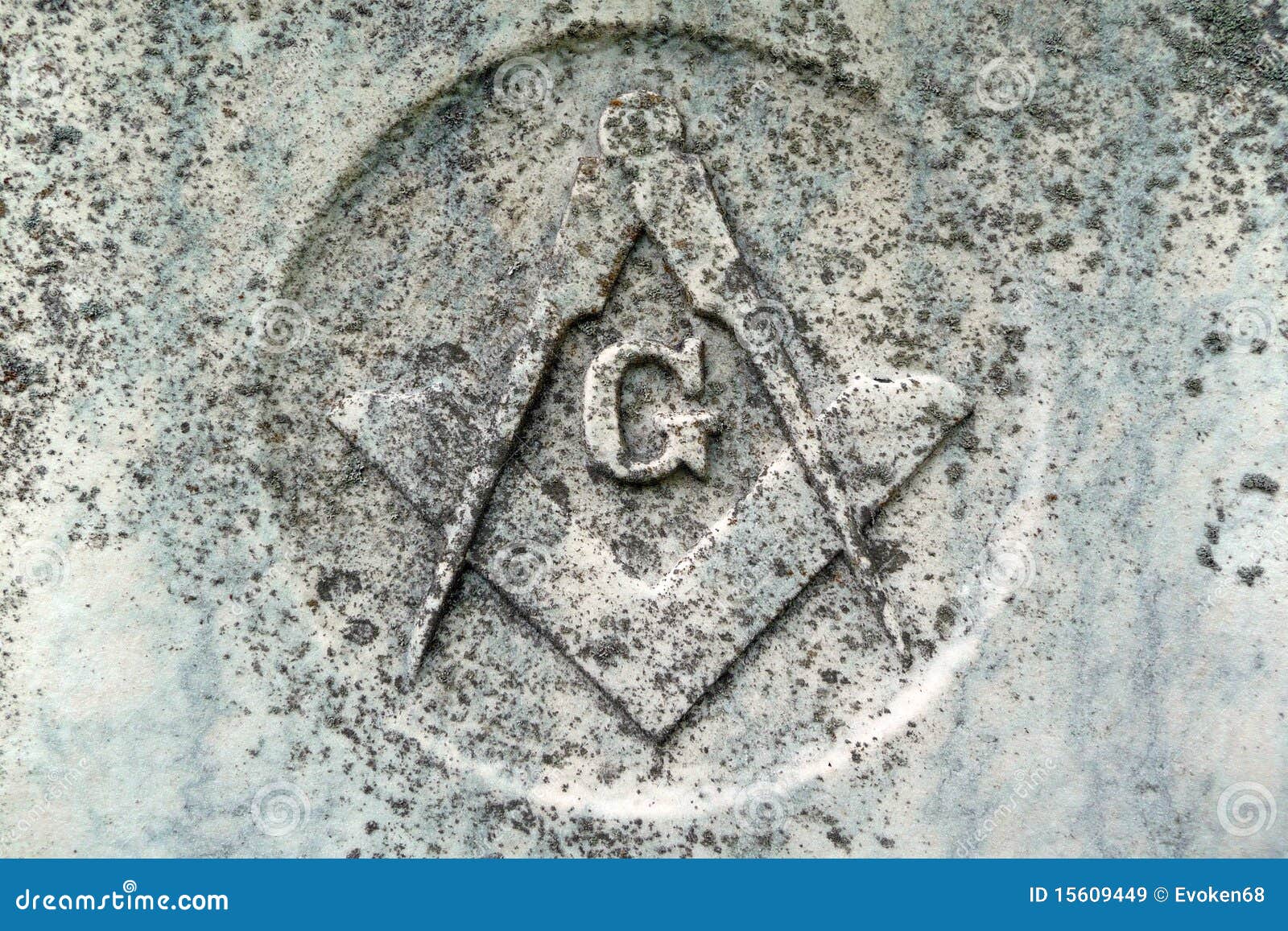 Masonic Symbol Detail on Nineteenth Century Grave Stock Image - Image ...