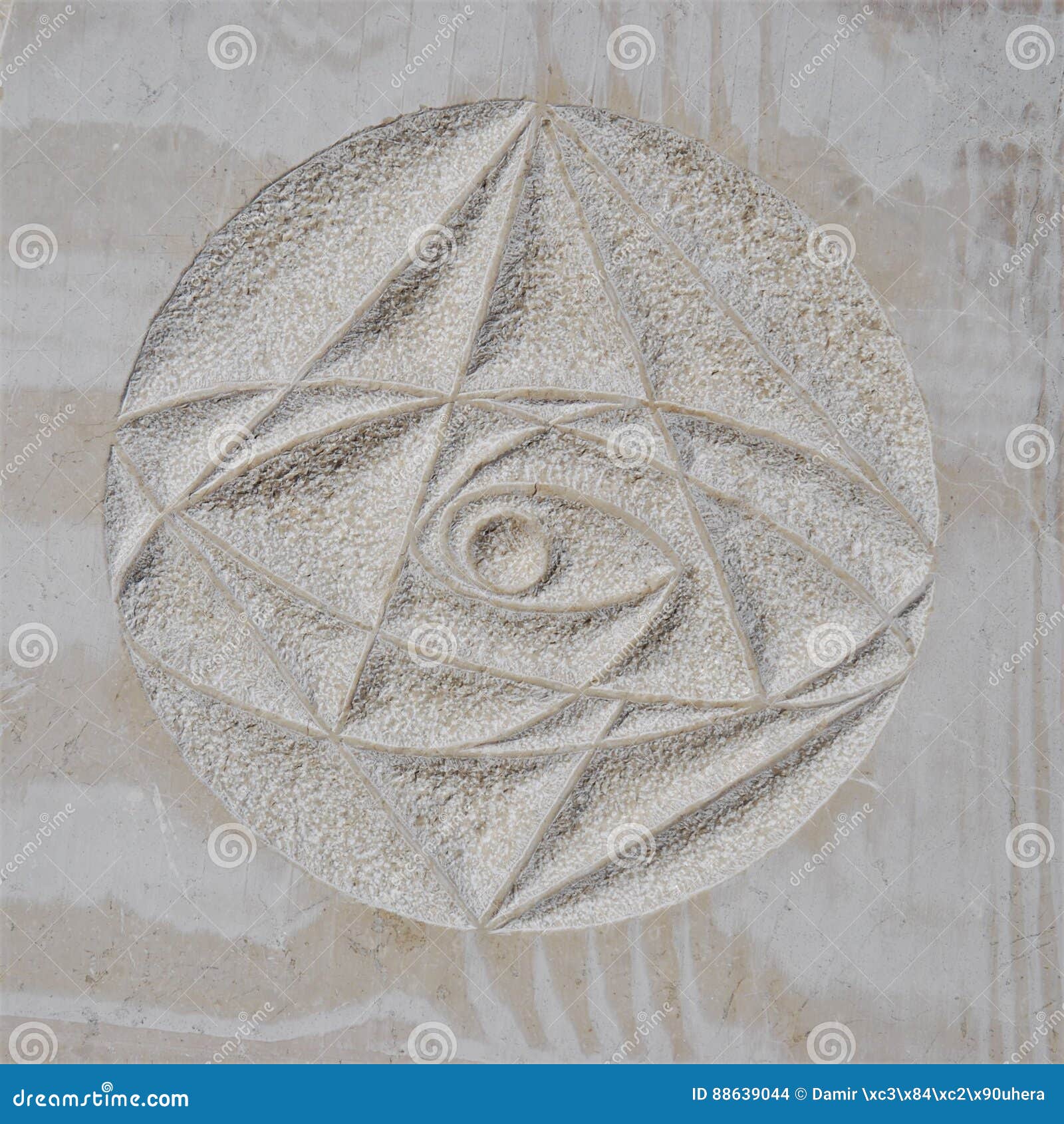 MASONIC SYMBOL on the STONE Stock Photo - Image of detail, arrangement ...