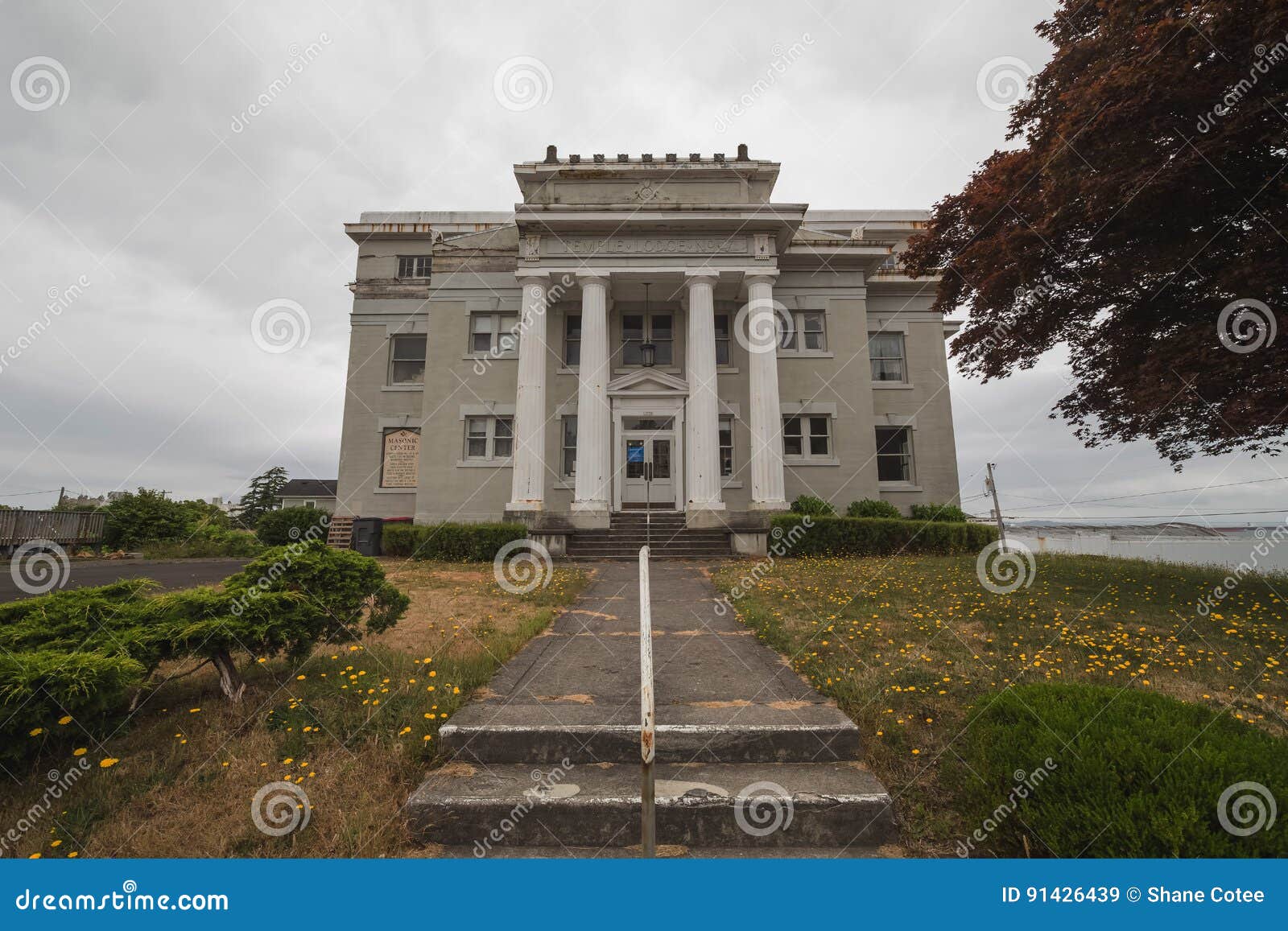 Masonic Temple in Astoria stock image. Image of pacific - 91426439