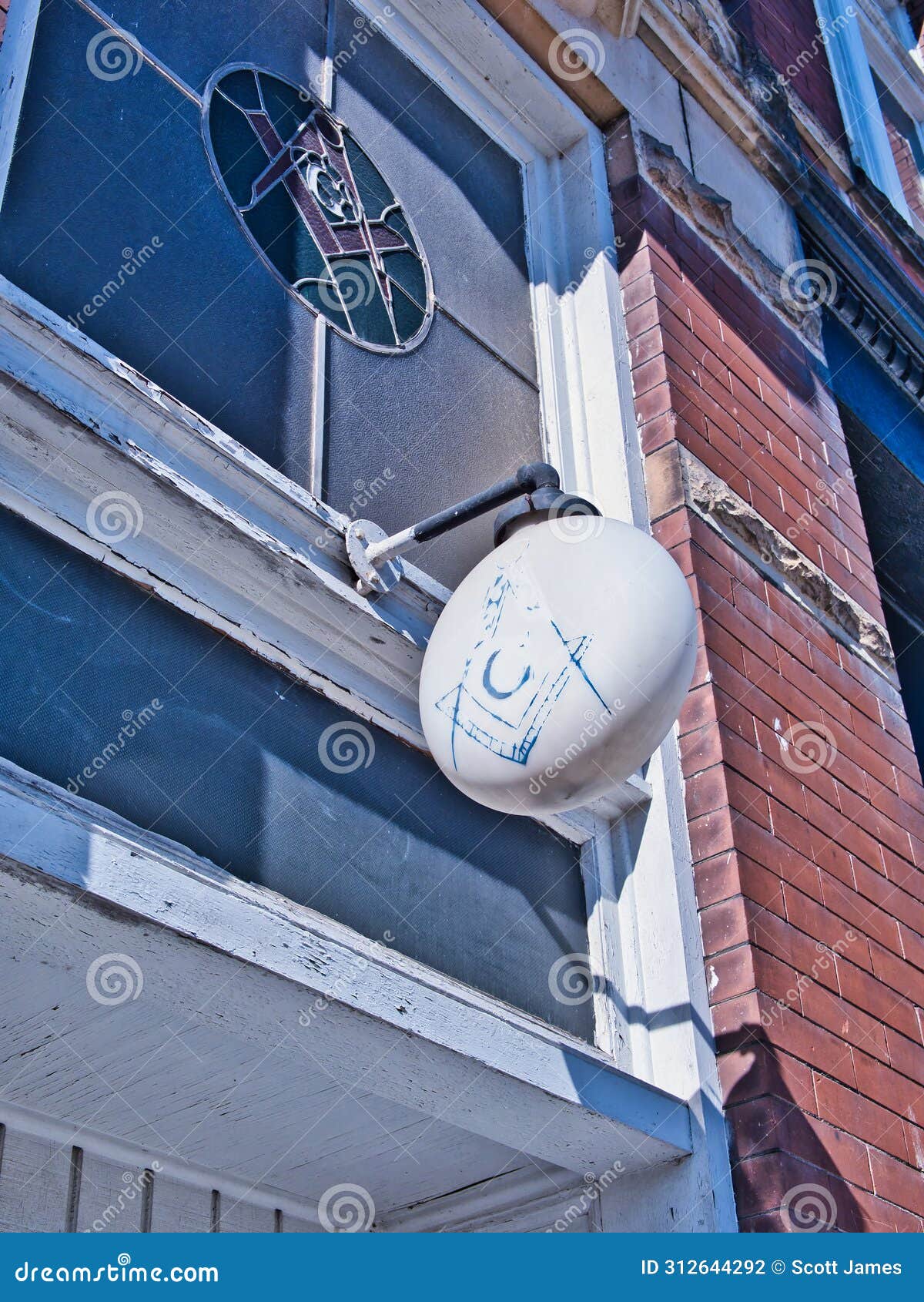Masonic Temple Sign in Jackson Ohio USA 2024 Editorial Photography ...
