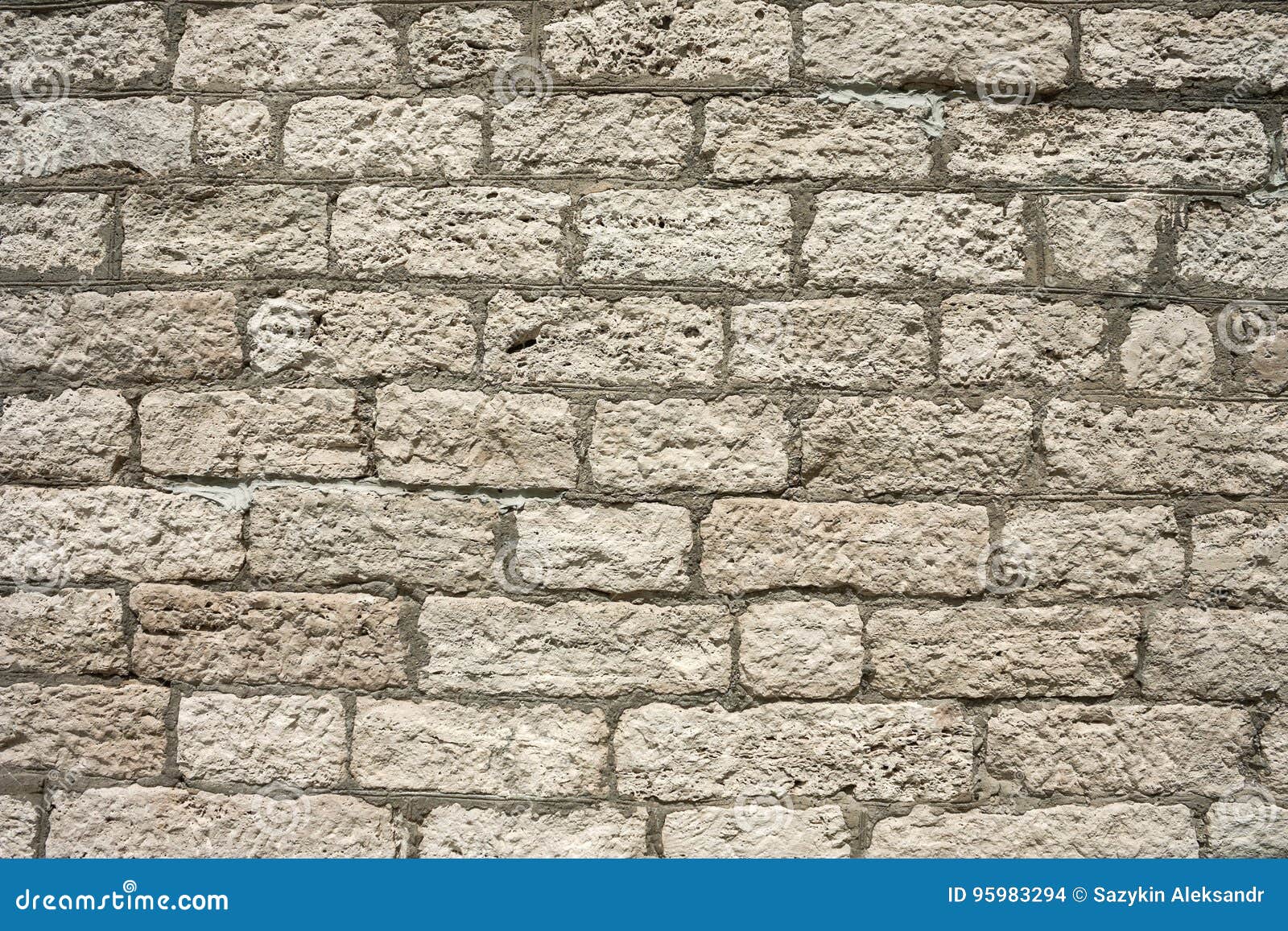 The Masonry of an Ancient Stone Wall Eroded. Close-up Stock Photo ...