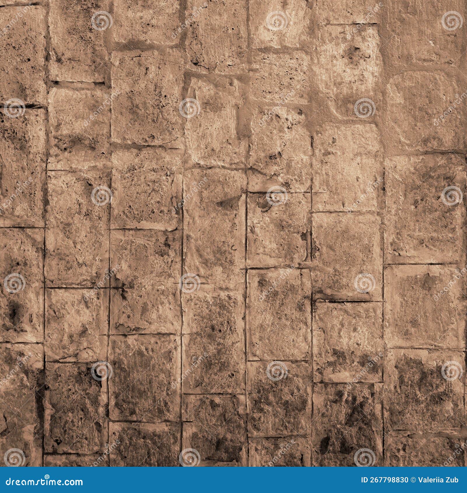 Masonry Brick Wall Element. Historical Blockwork Ceiling. Old Floor ...