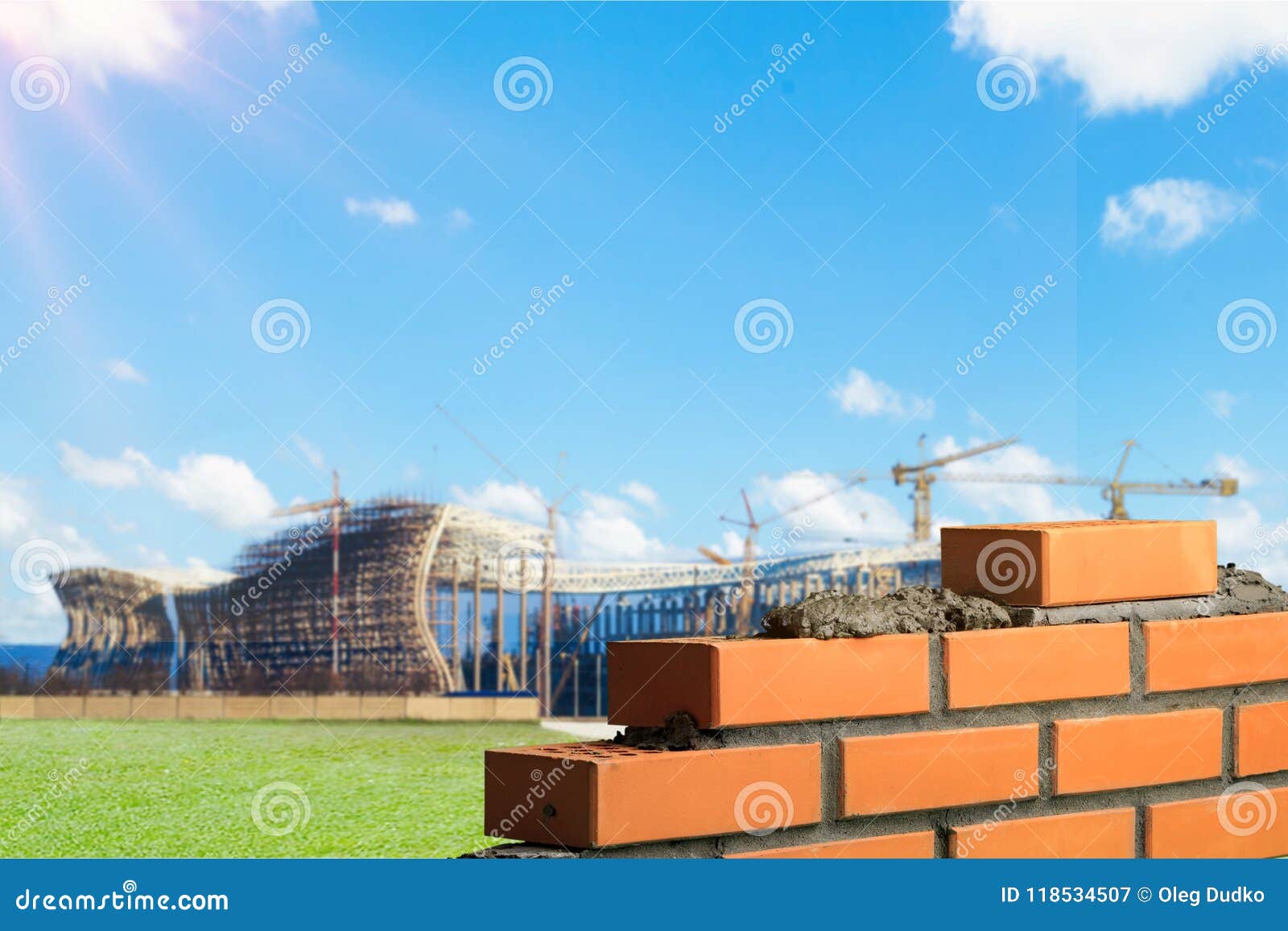 Masonry stock image. Image of industrial, industry, trowel - 118534507