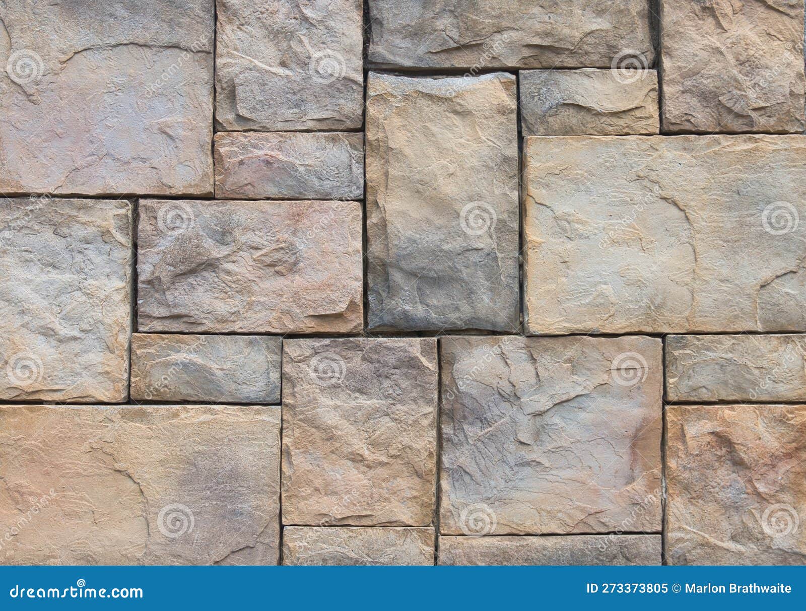 Masonry Cement and Rock Wall Renovation Project Stock Image - Image of ...