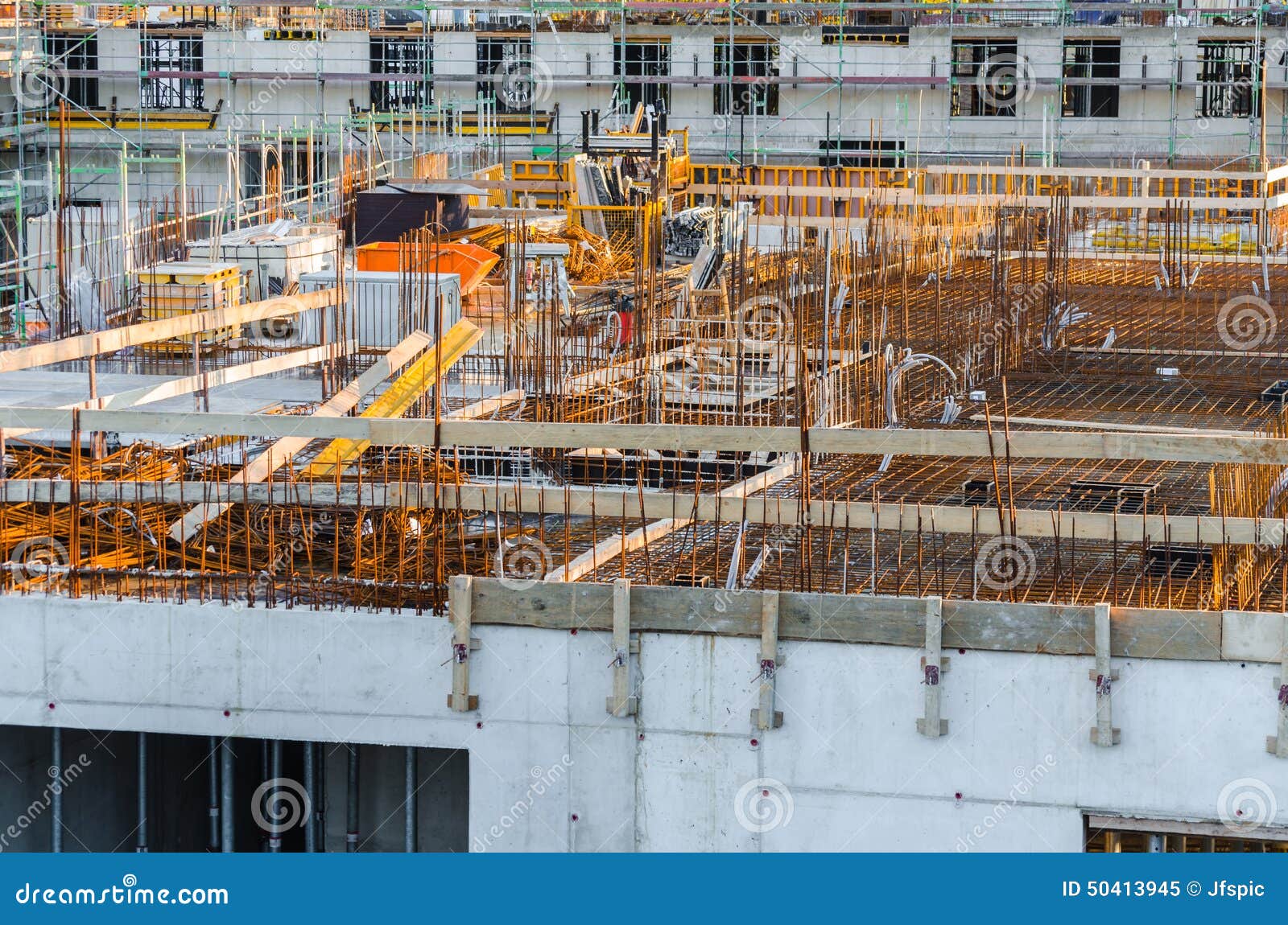 Masonry and Concrete, Floor Ceiling Stock Image - Image of engineering ...