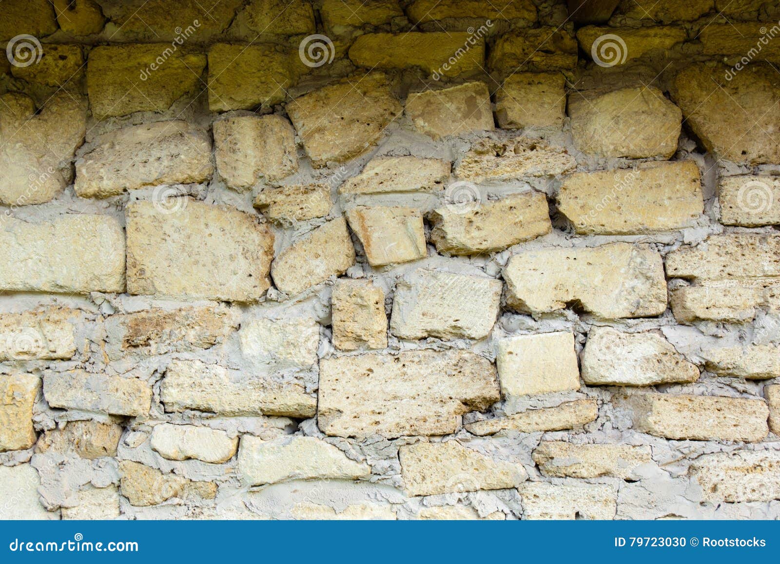 Rustic Coquina Stone Wall Texture Or Background Stock Photography ...