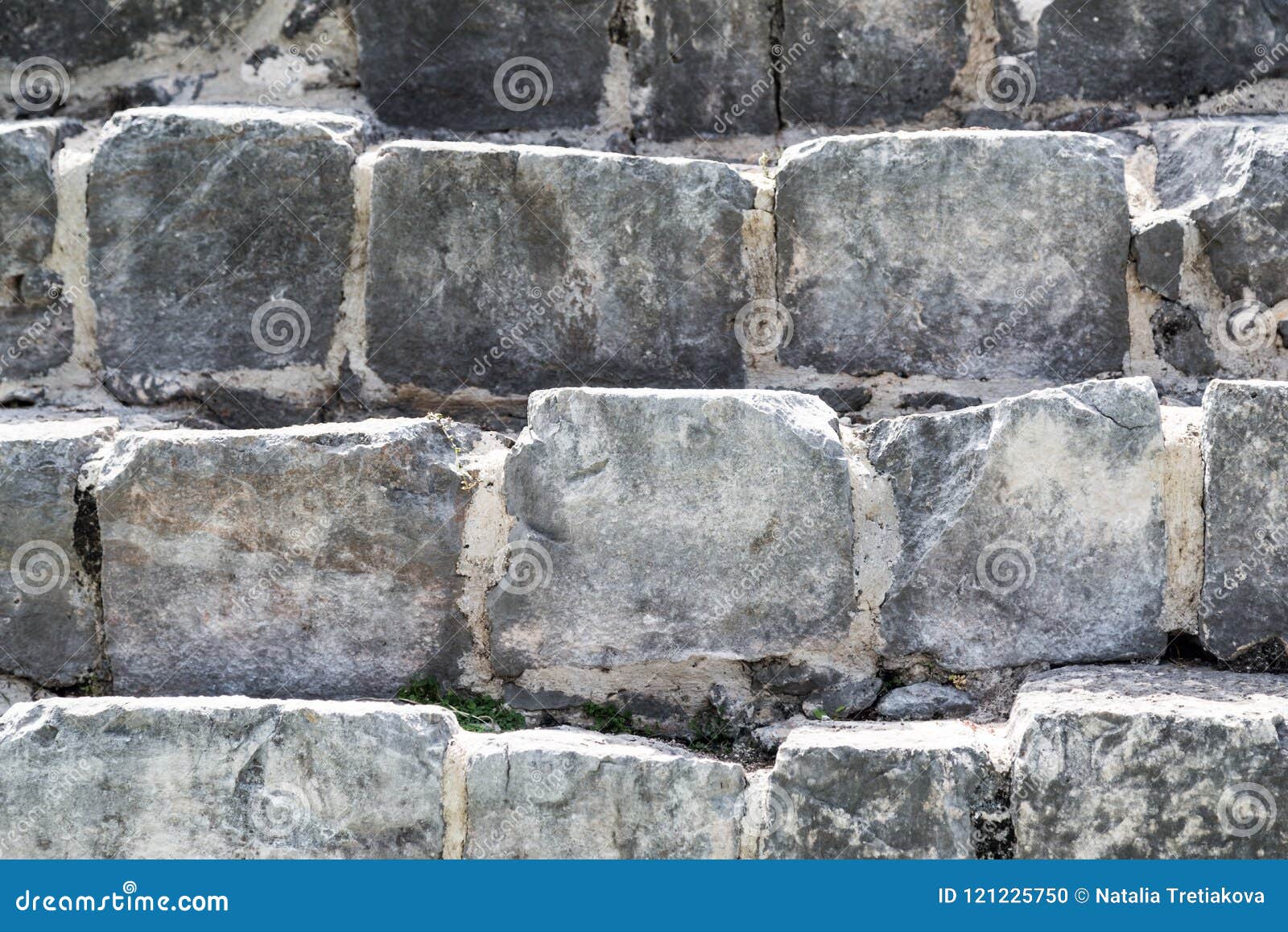 The Masonry of the Large Stone. the Pyramid of Kukulkan in Chichen Itza ...