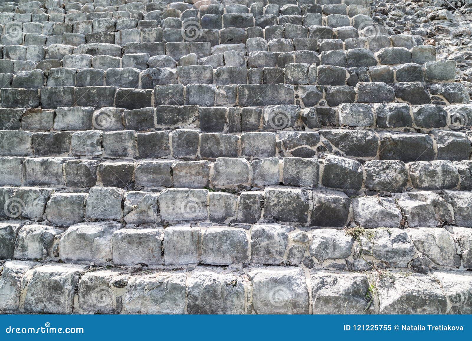 The Masonry of the Large Stone. the Pyramid of Kukulkan in Chichen Itza ...