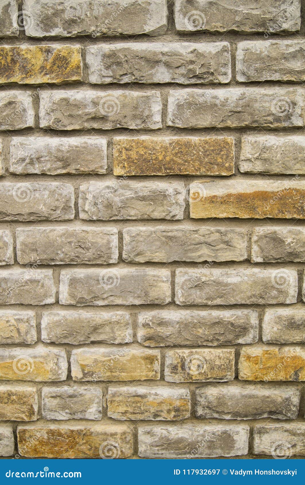 Masonry Made of Decorative, Smooth, Multi-colored Stones Stock Image ...