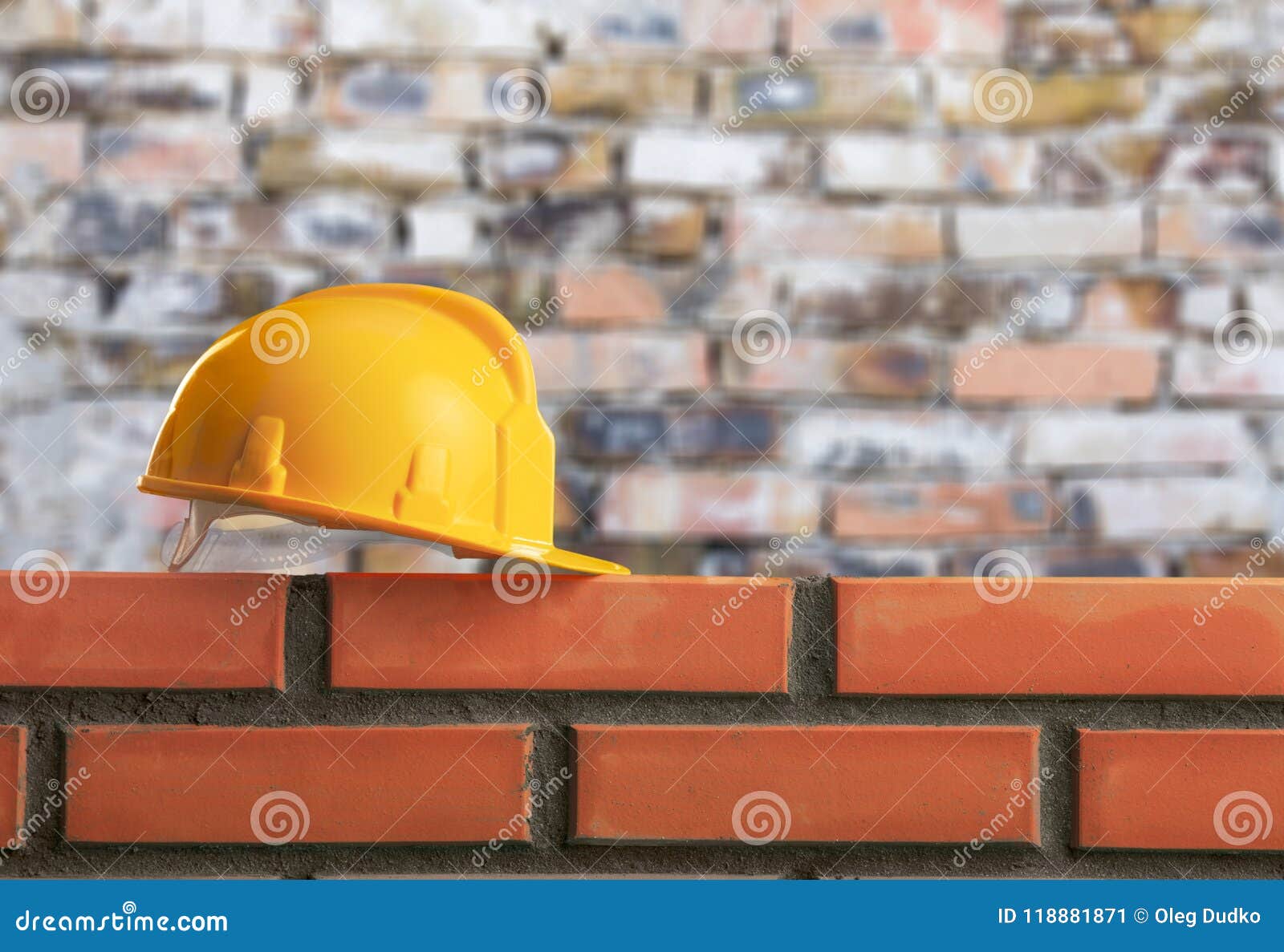 Masonry stock image. Image of trowel, putty, house, brickwork - 118881871