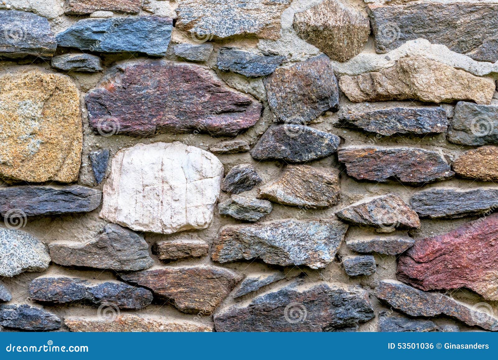 Masonry Multi-colored Natural Stones Stock Photo - Image of harshly ...