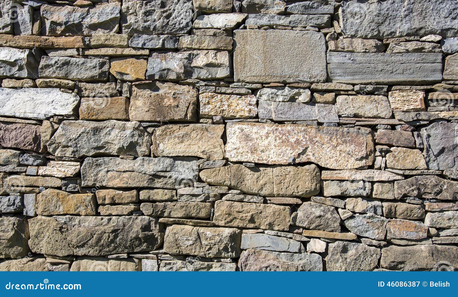 Masonry Stone Wall Stock Photo - Image: 46086387