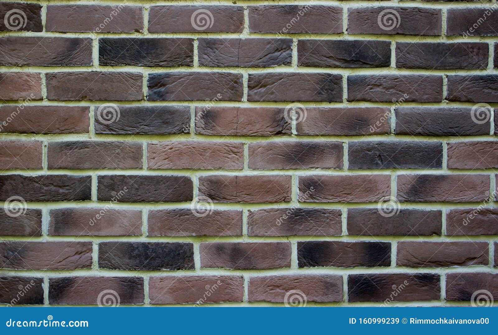 Masonry in Tan and Bricks with Brick Edging Stock Image - Image of ...