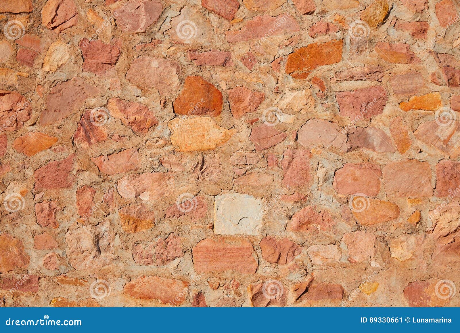 Masonry Wall Detail of Rodeno Limestone Stone Stock Image - Image of ...