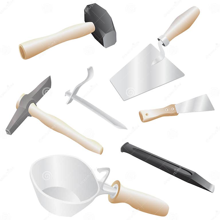 Masons tool stock illustration. Illustration of brick - 22046395