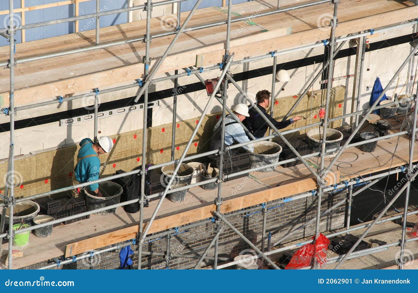 Masons at Work stock image. Image of tubing, materials - 2062901