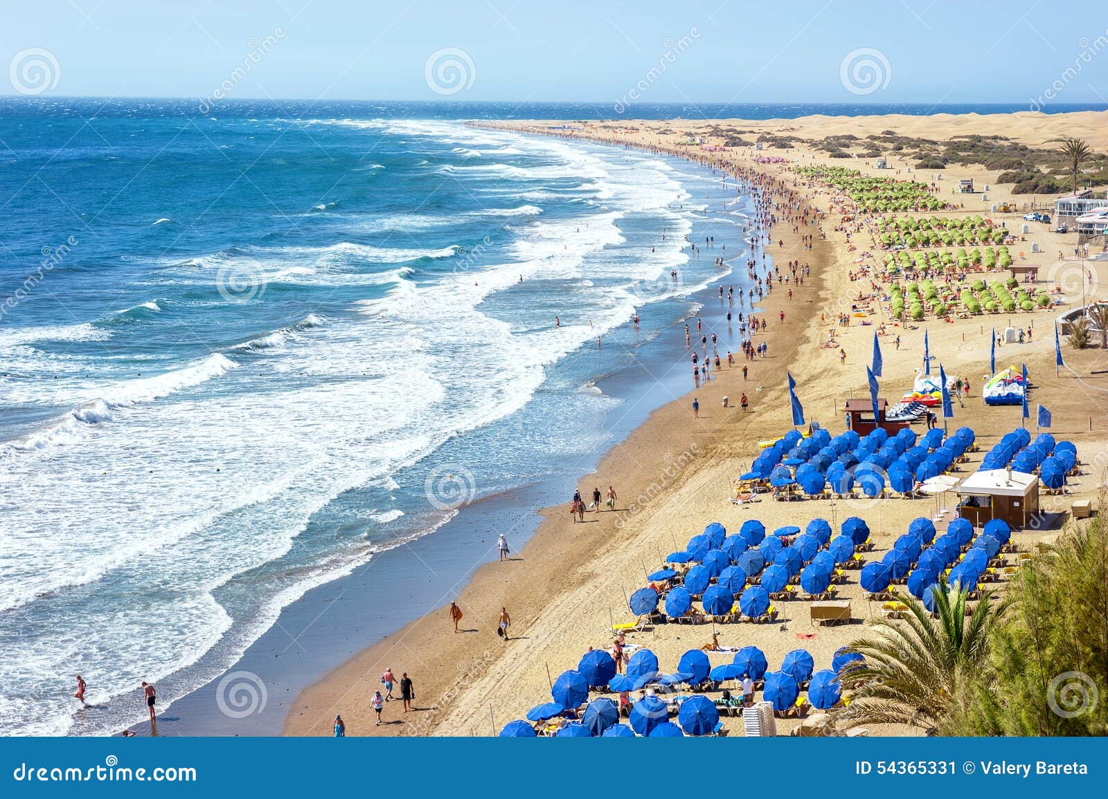 Maspalomas beach stock image. Image of island, climate - 54365331