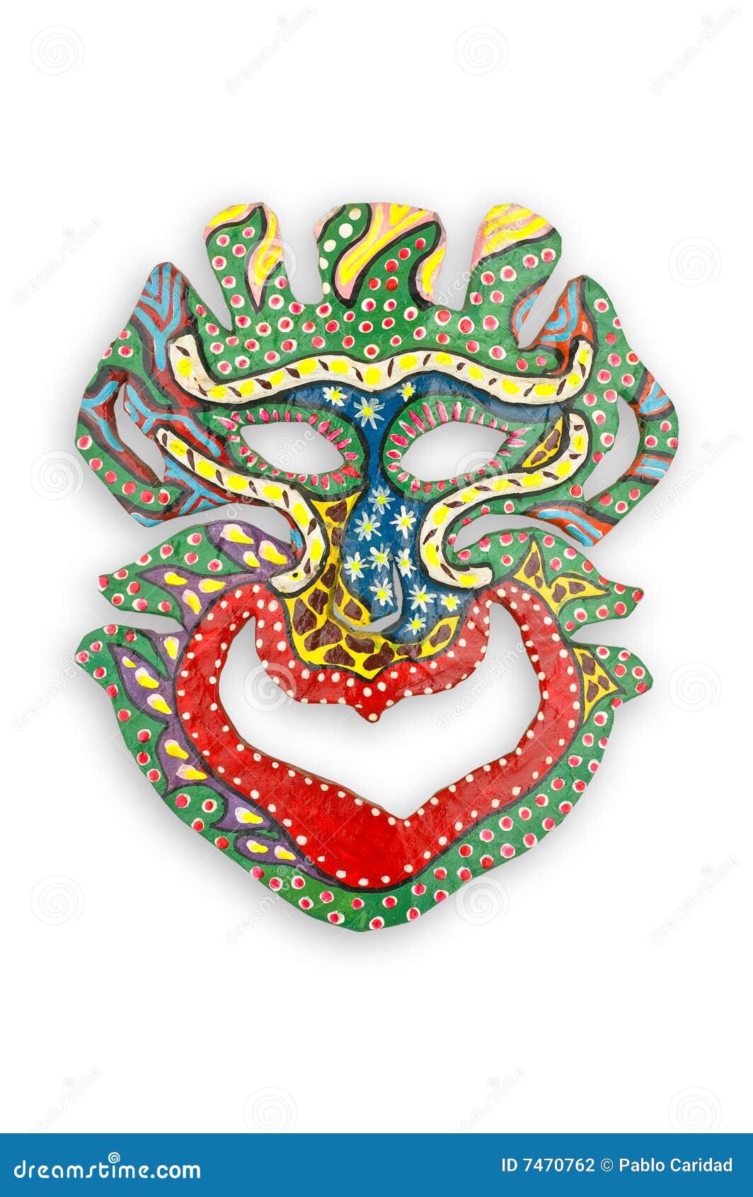 Masque cubain traditionnel photo stock. Image du costume - 7470762