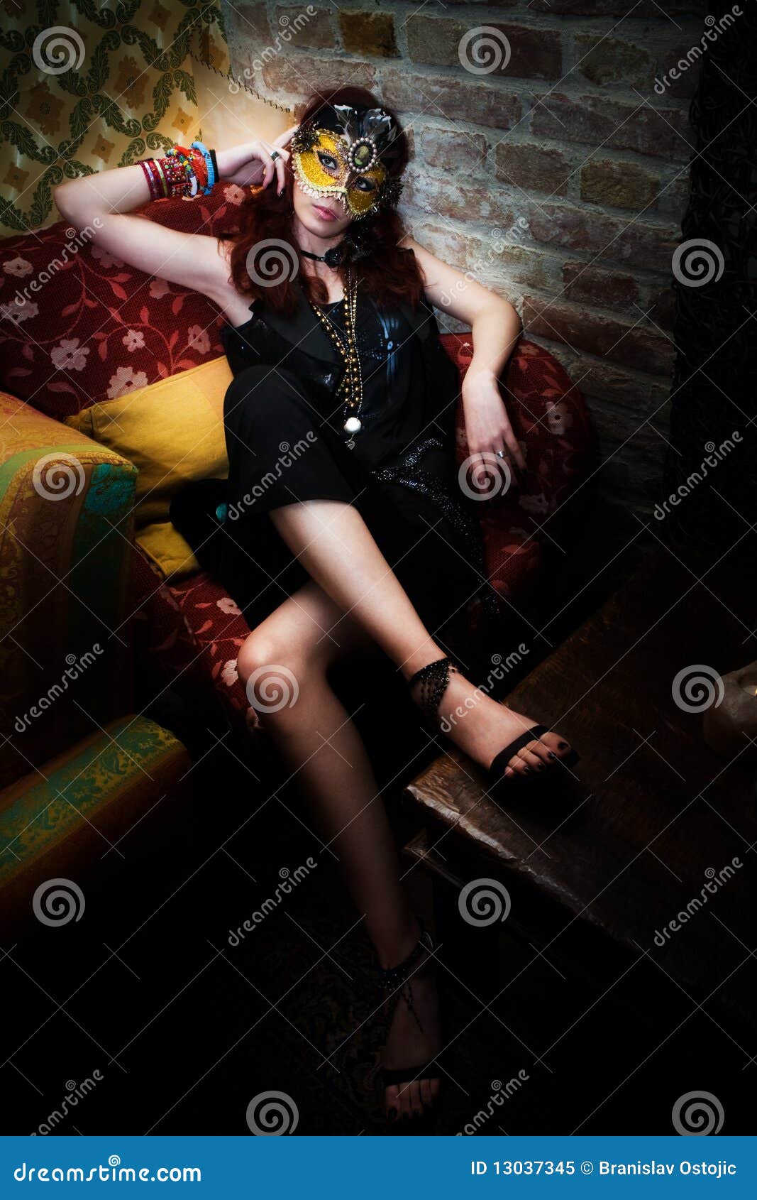 Masquerade stock image. Image of model, masque, feminine - 13037345