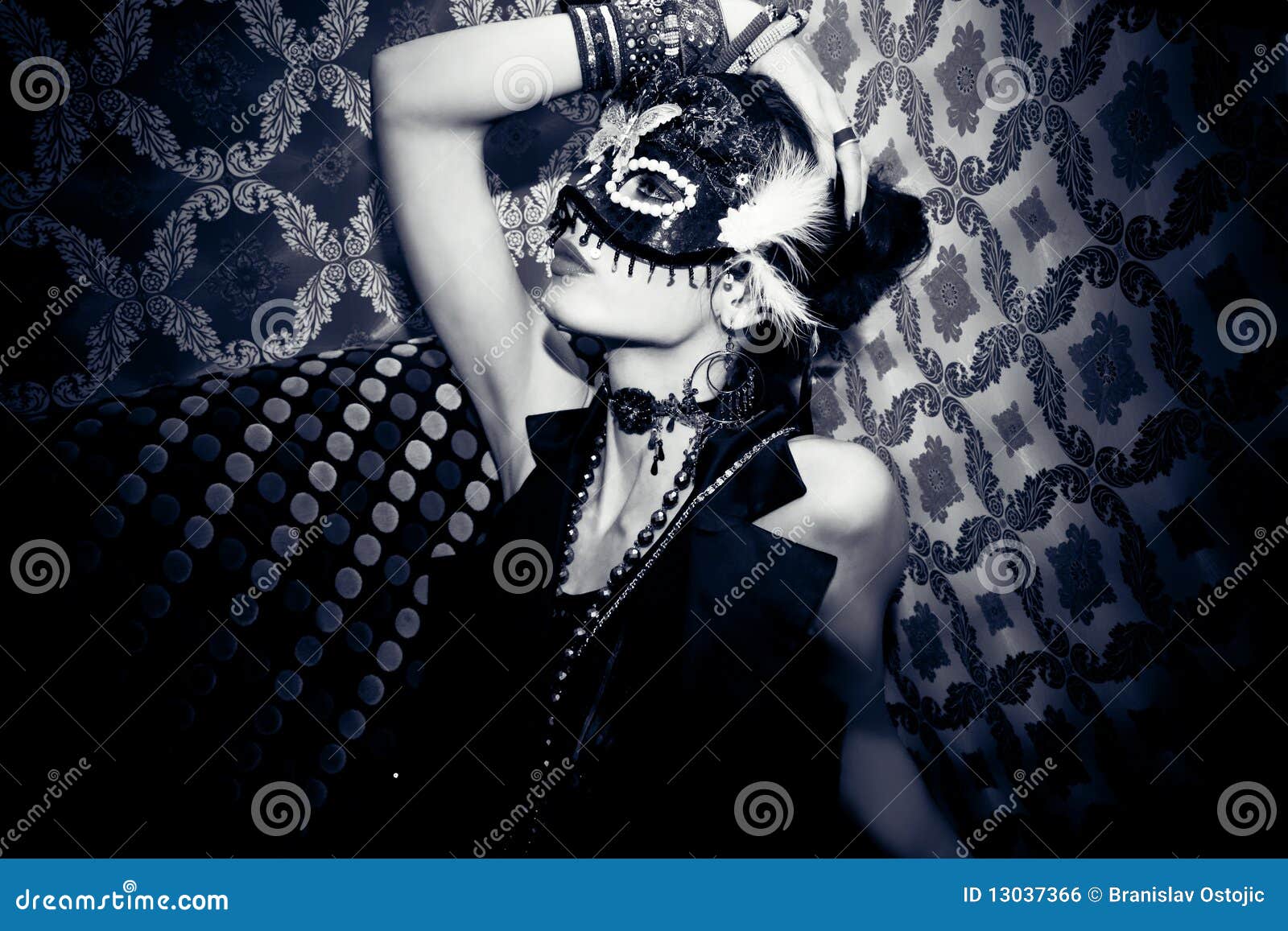 Masquerade stock photo. Image of glamor, posing, masquerade - 13037366
