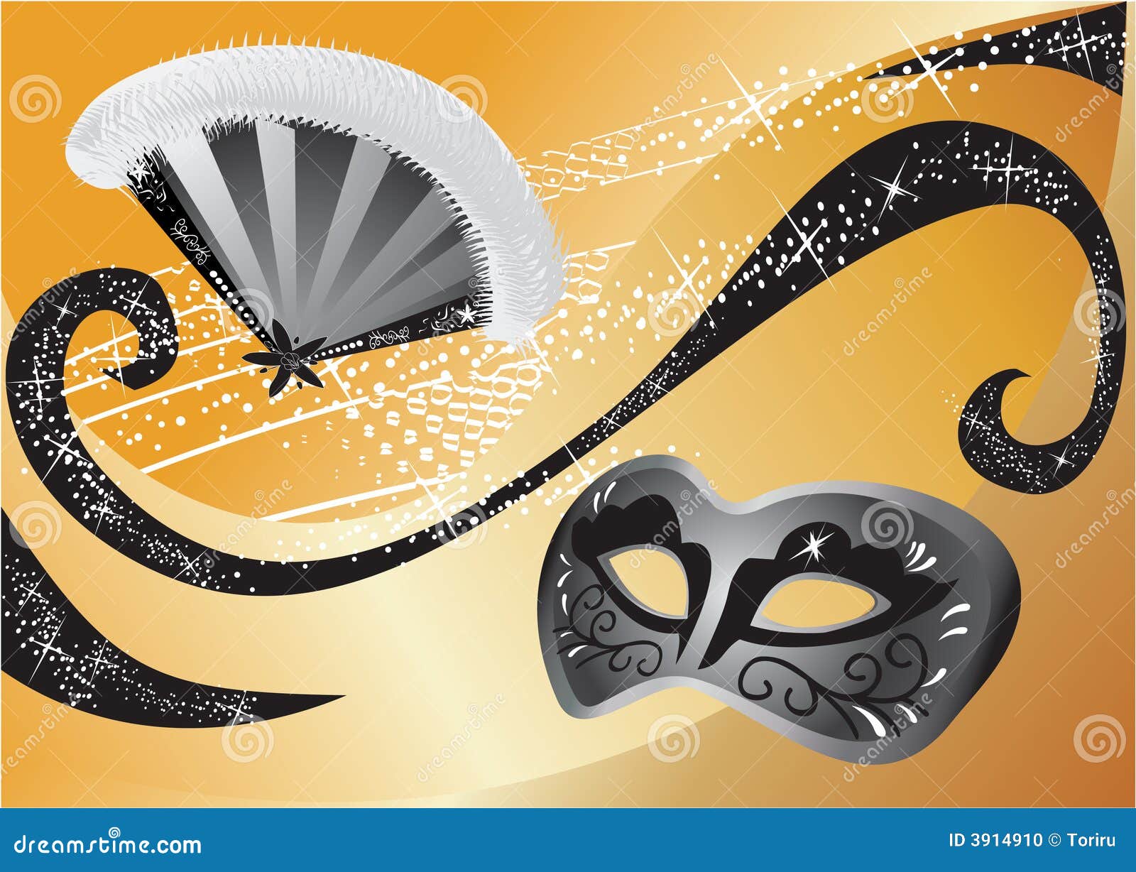 Masquerade stock vector. Illustration of camouflage, domino - 3914910