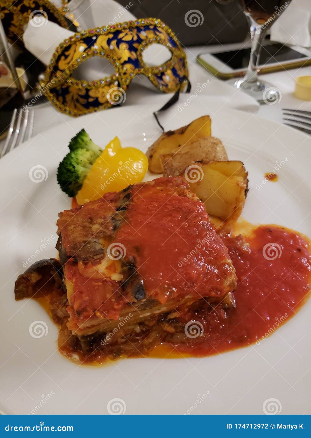 Masquerade Ball Dinner stock photo. Image of fancy, gala - 174712972