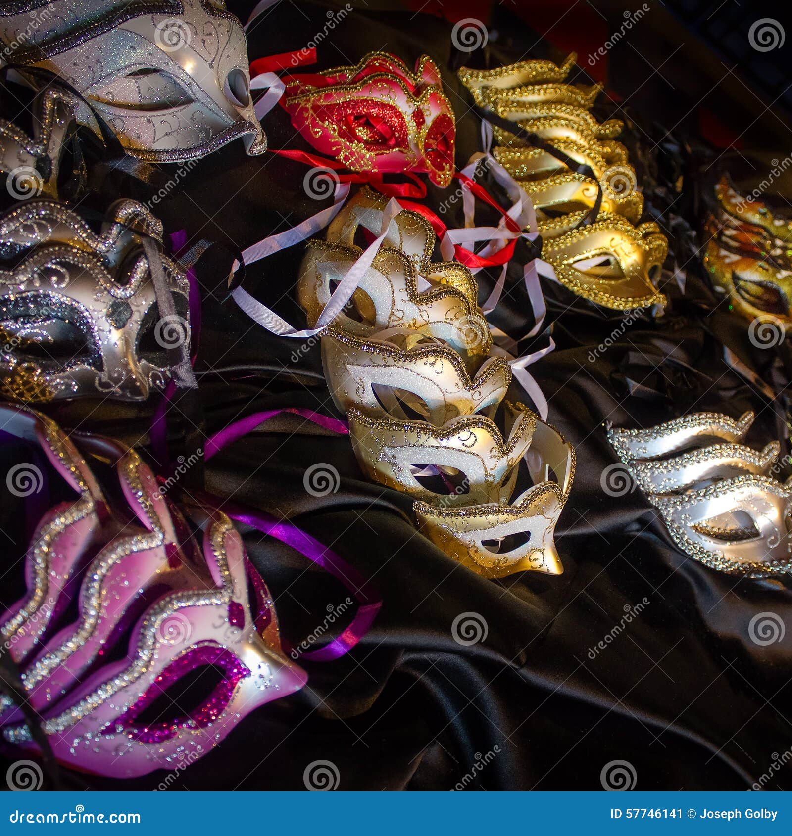 Fancy Dress Costume Party Masks. Masquerade Ball Stock Image - Image of ...