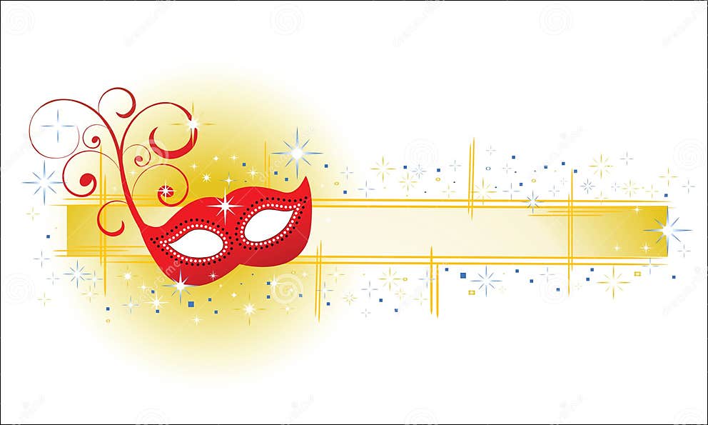 Masquerade Banner stock vector. Illustration of folk - 10750673