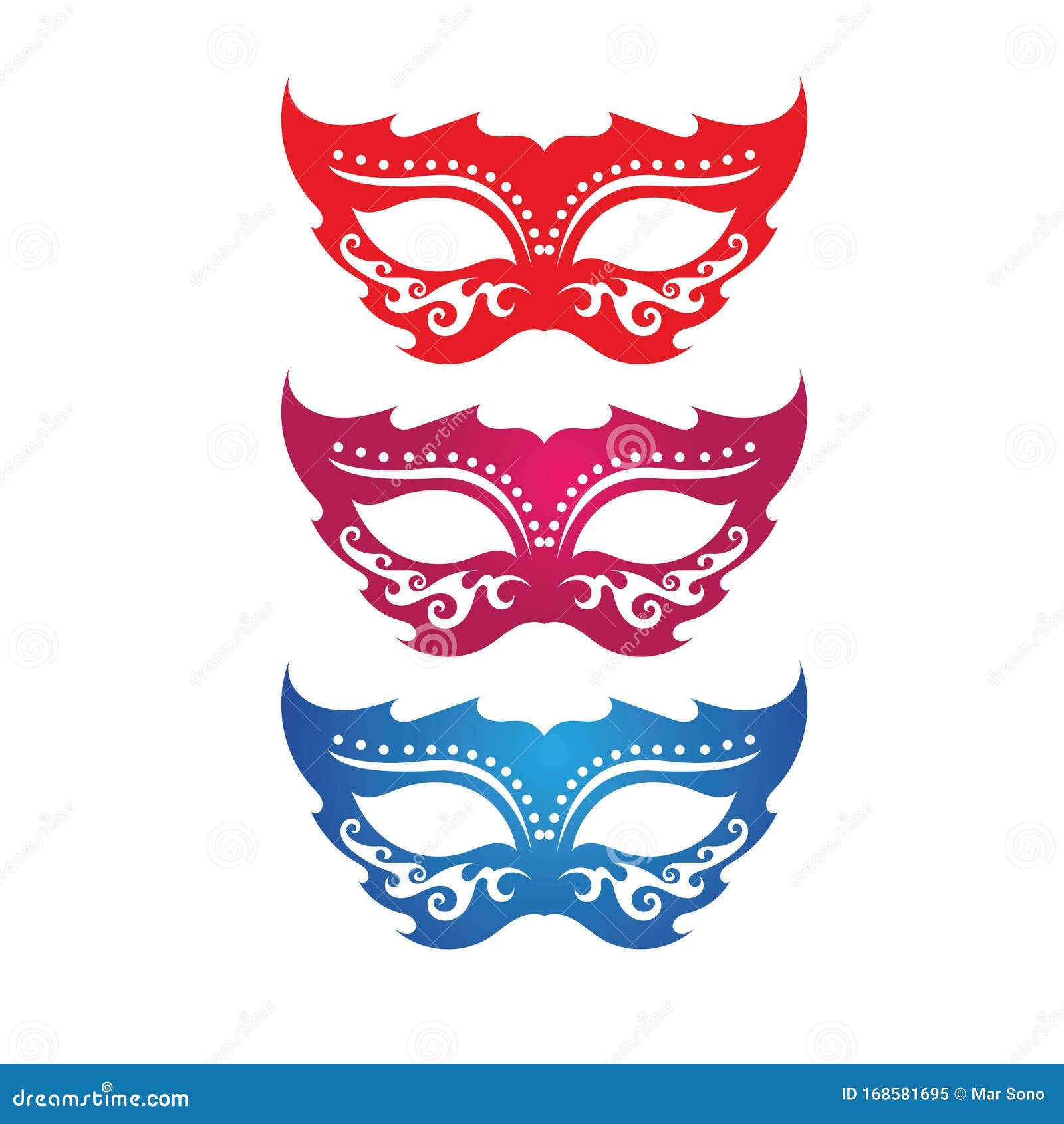 Masquerade Carnival Mask Icon and Symbol Logo Stock Vector ...