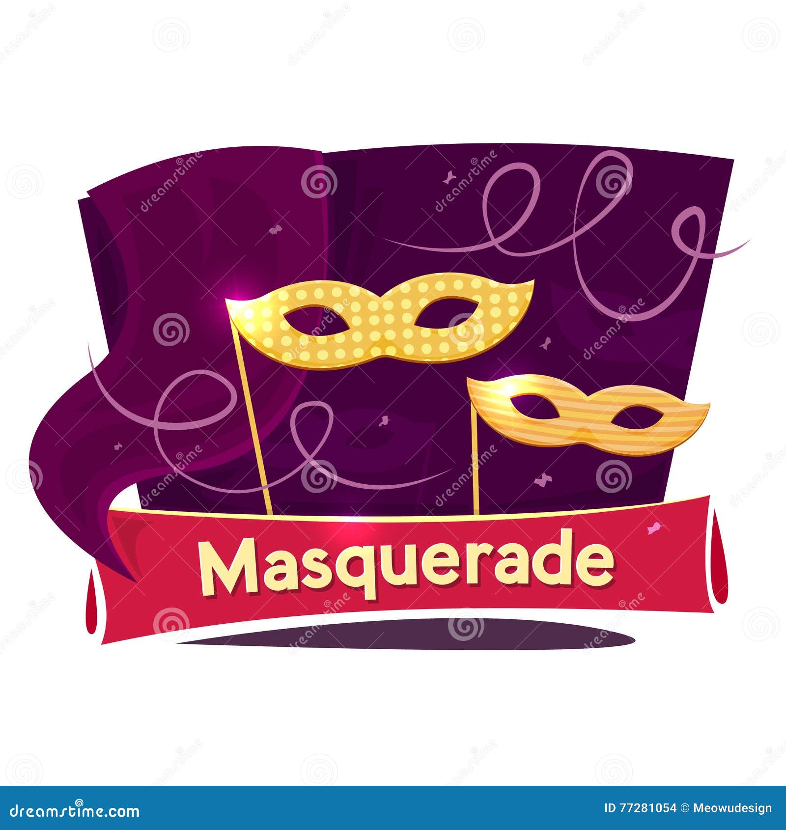Masquerade Concept Design, Vector Illustration Stock Vector ...