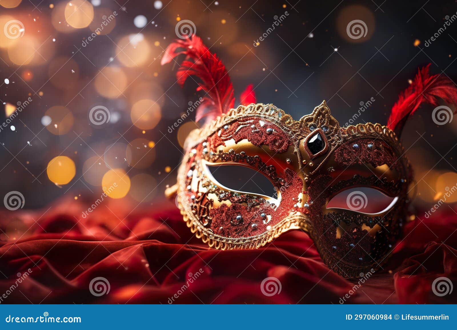 Masquerade Magic: Intricate Carnival Masks Stock Photo - Image of ...