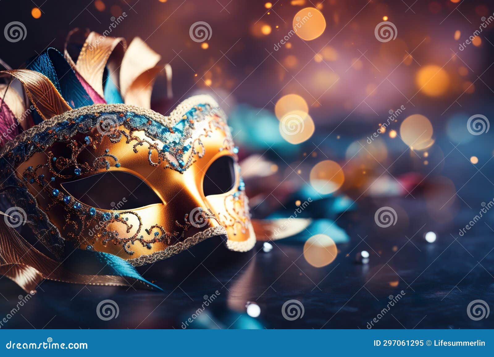 Masquerade Magic: Intricate Carnival Masks Stock Image - Image of party ...