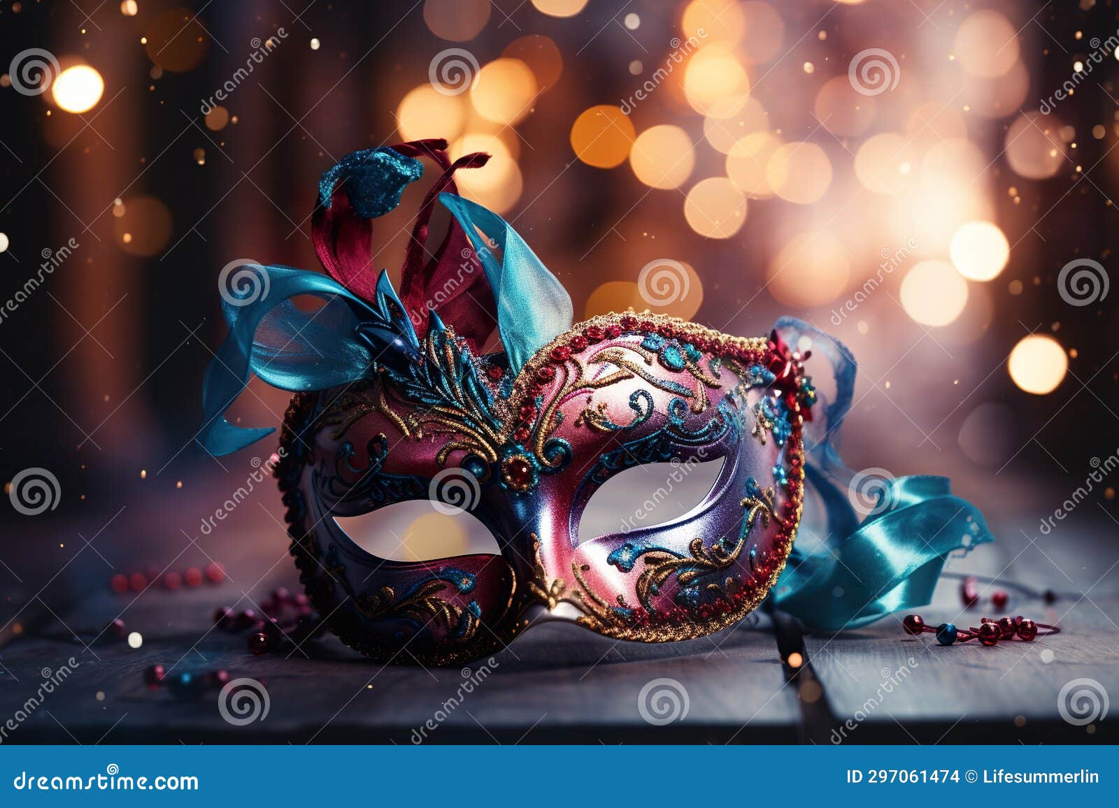 Masquerade Magic: Intricate Carnival Masks Stock Photo - Image of ...