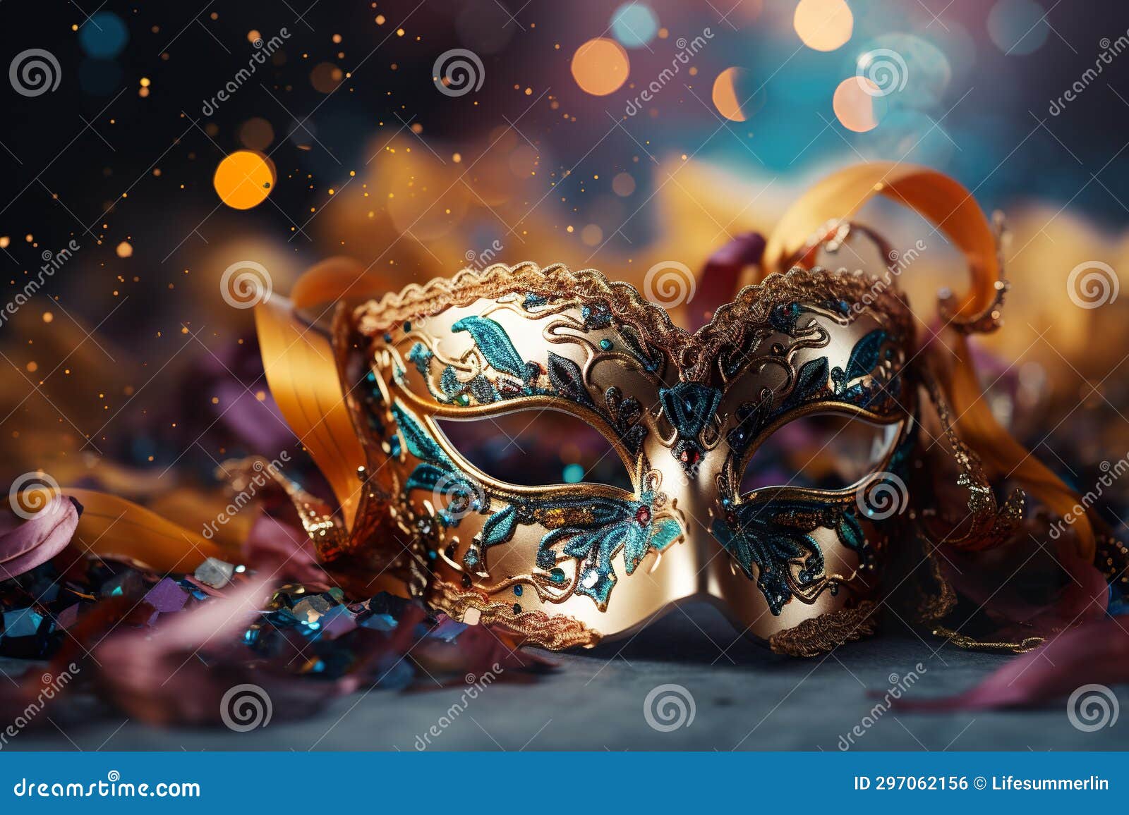 Masquerade Magic: Intricate Carnival Masks Stock Photo - Image of ...