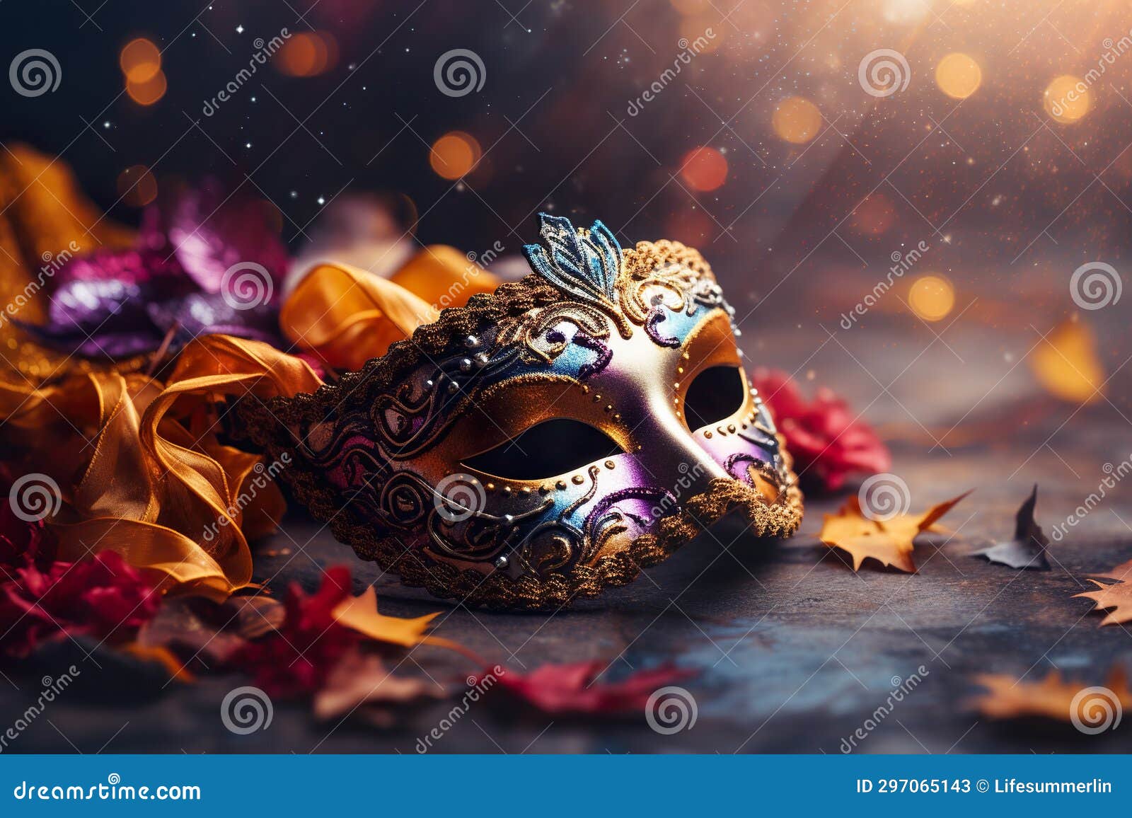 Masquerade Magic: Intricate Carnival Masks Stock Image - Image of ...