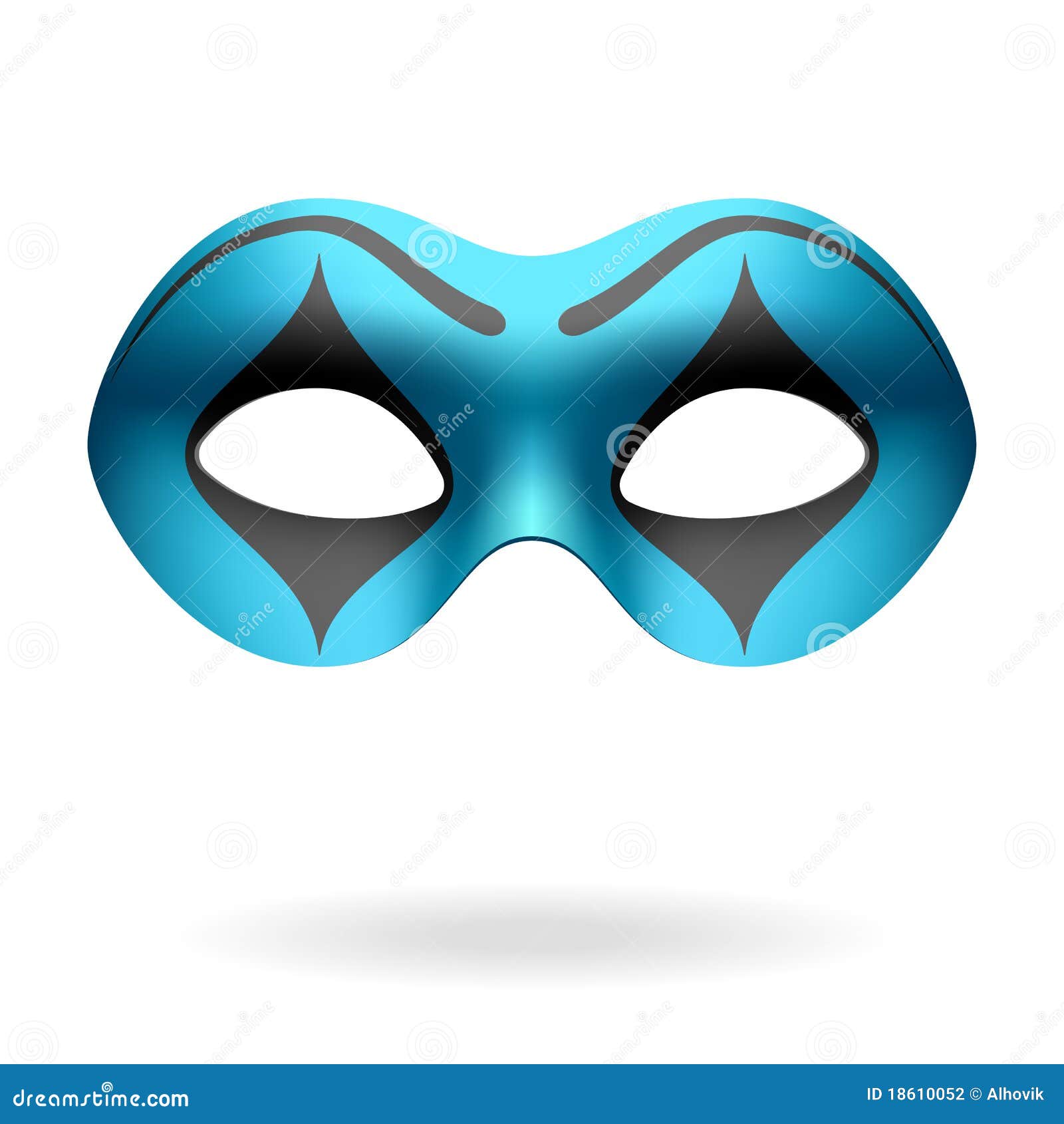 Masquerade mask stock vector. Illustration of party, mask - 18610052
