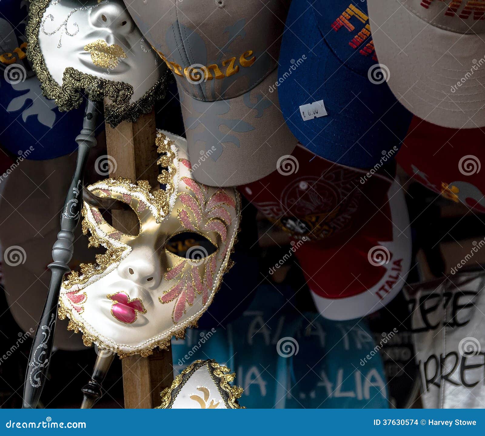 Masquerade mask and caps. editorial stock image. Image of shape - 37630574
