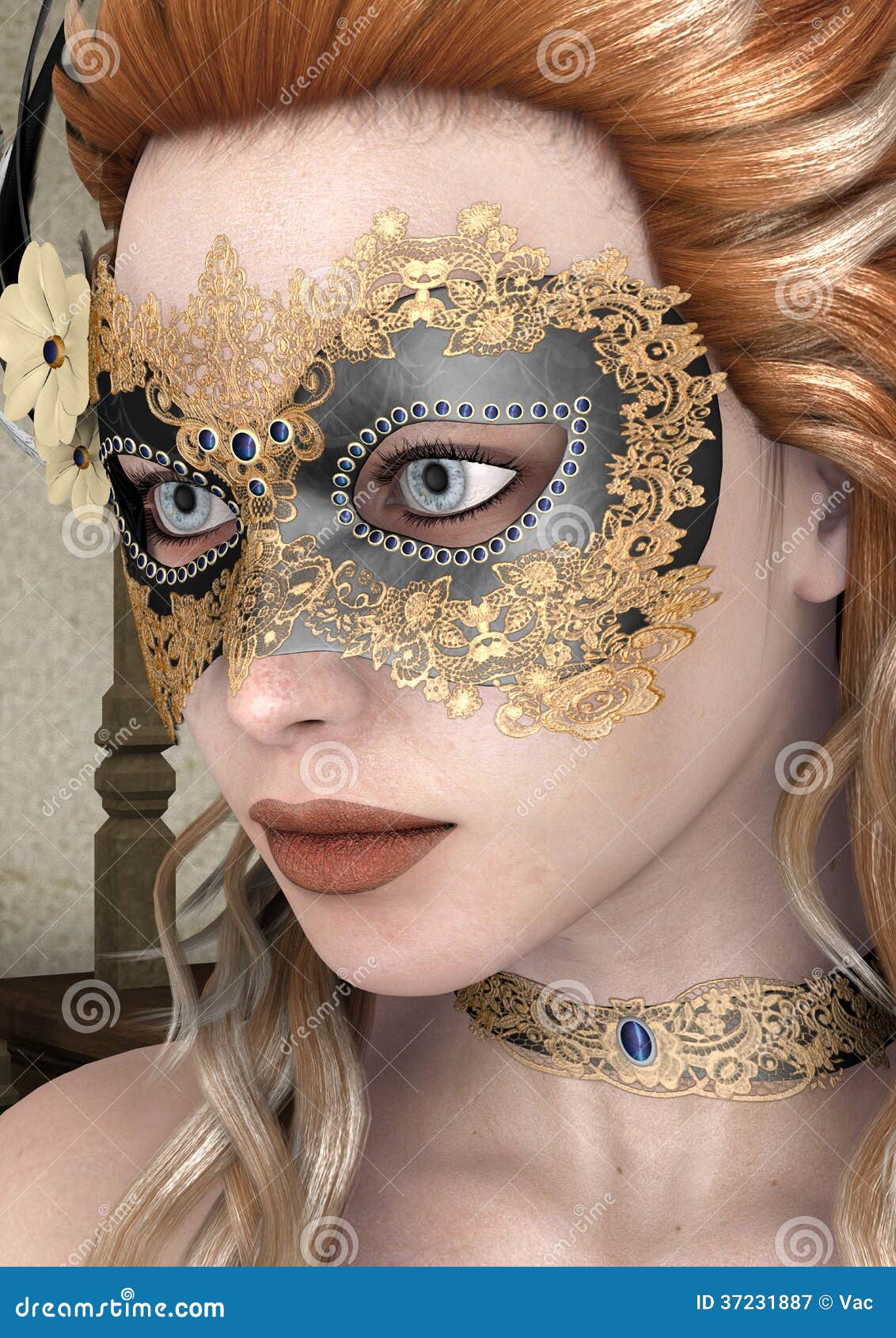 Masquerade Mask stock illustration. Illustration of carnival - 37231887