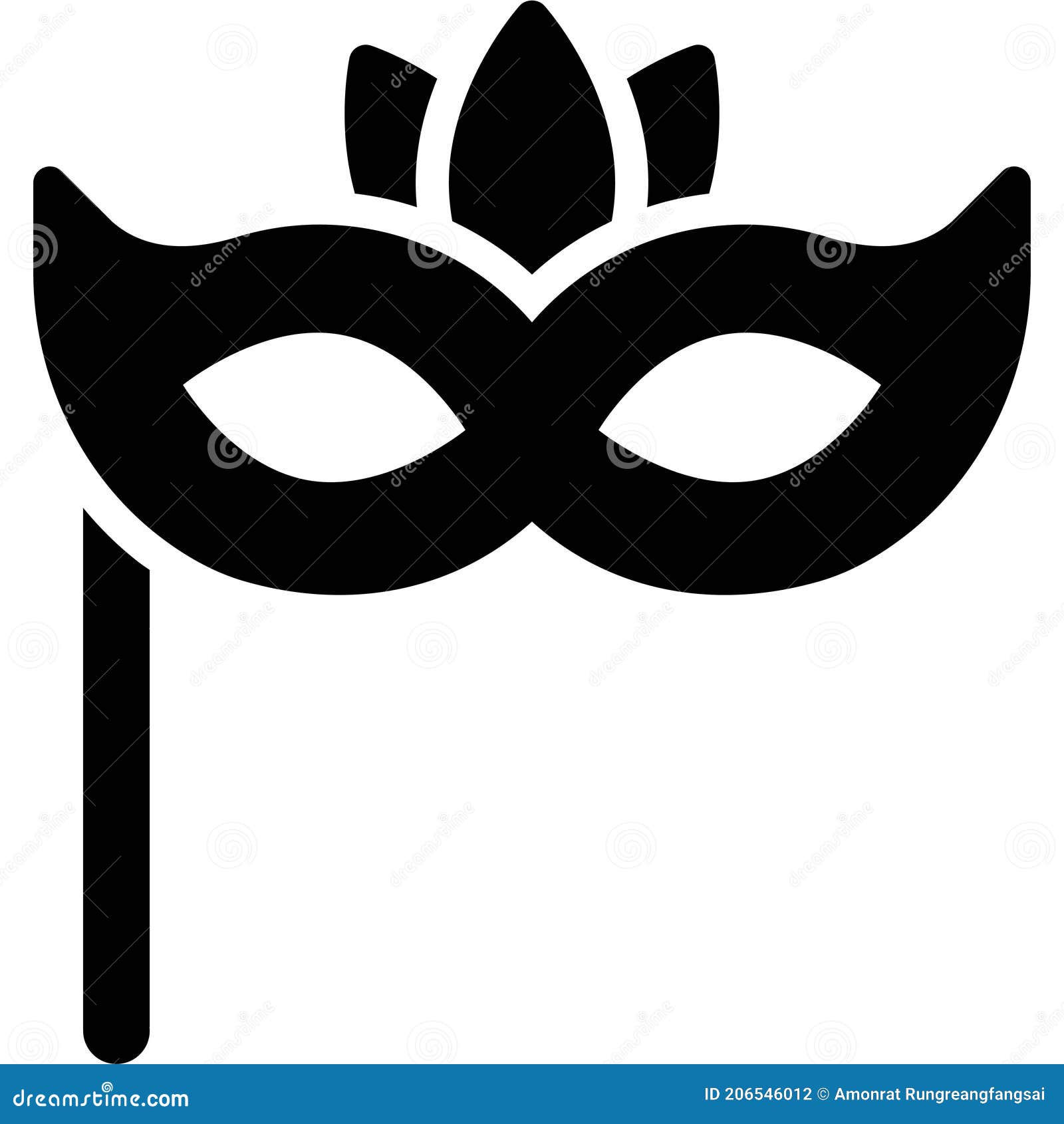Masquerade Mask Icon, Birthday Party Related Vector Illustration Stock ...
