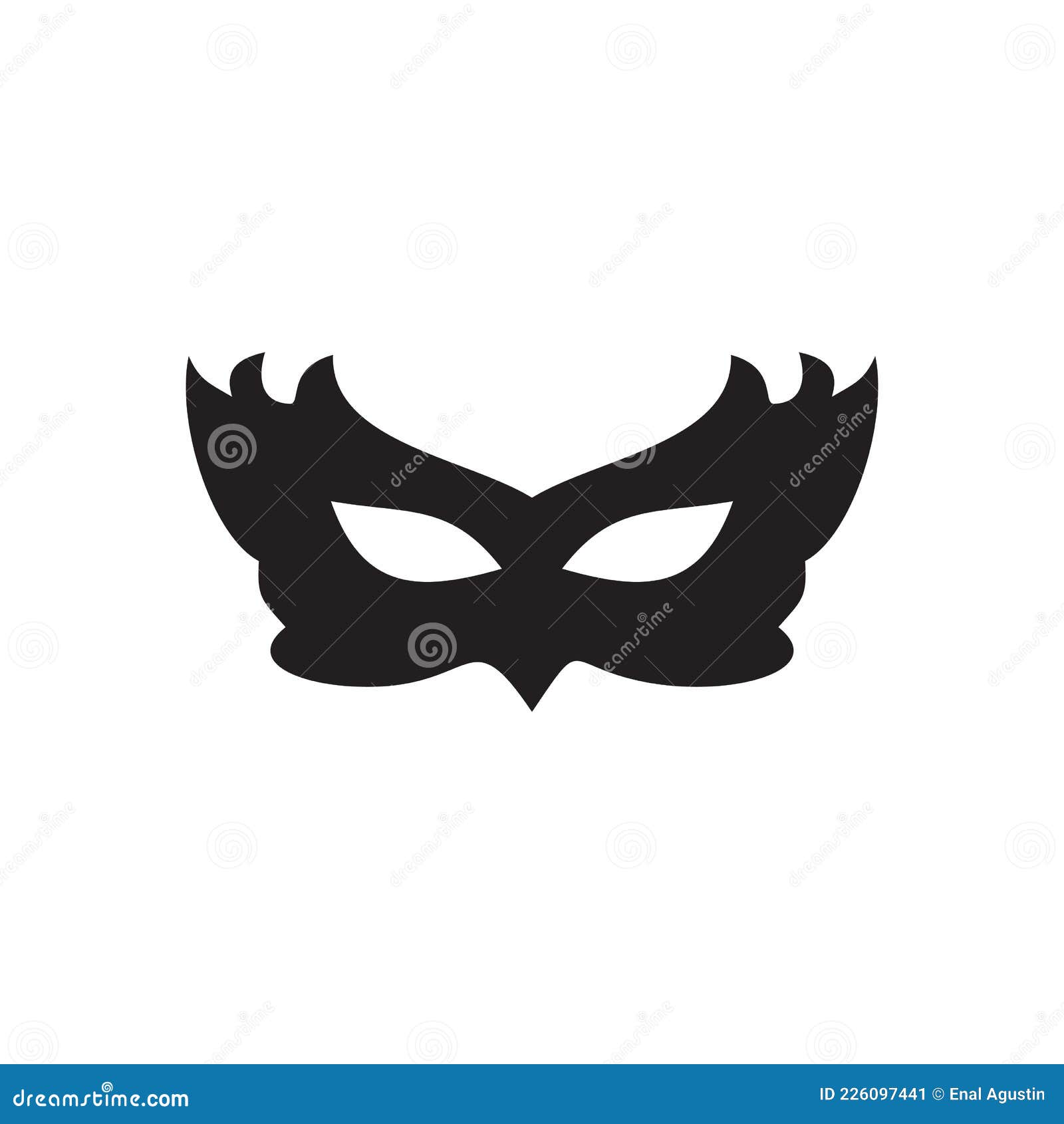 Masquerade Mask Logo Design Template Stock Vector - Illustration of ...